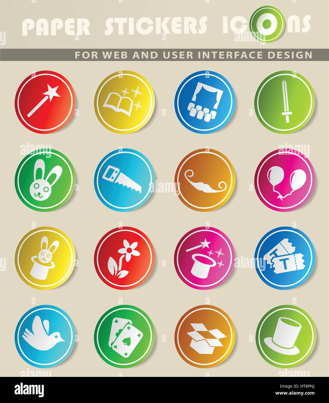 magic web icons for user interface design Stock Vector Image & Art - Alamy