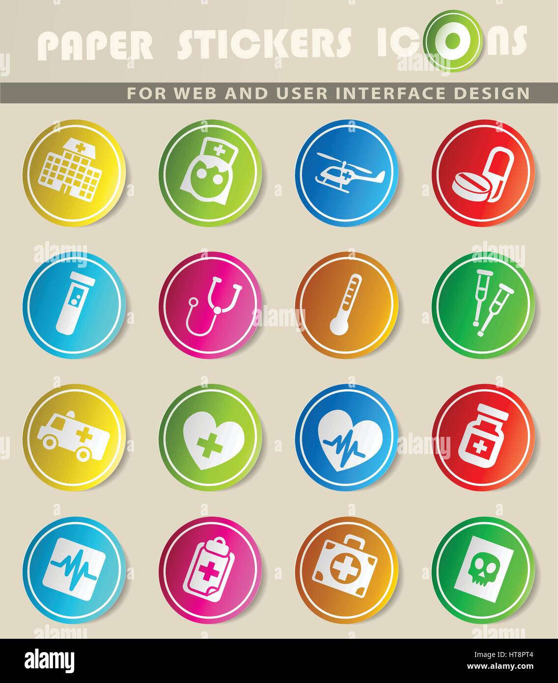medicine web icons for user interface design Stock Vector Image & Art ...