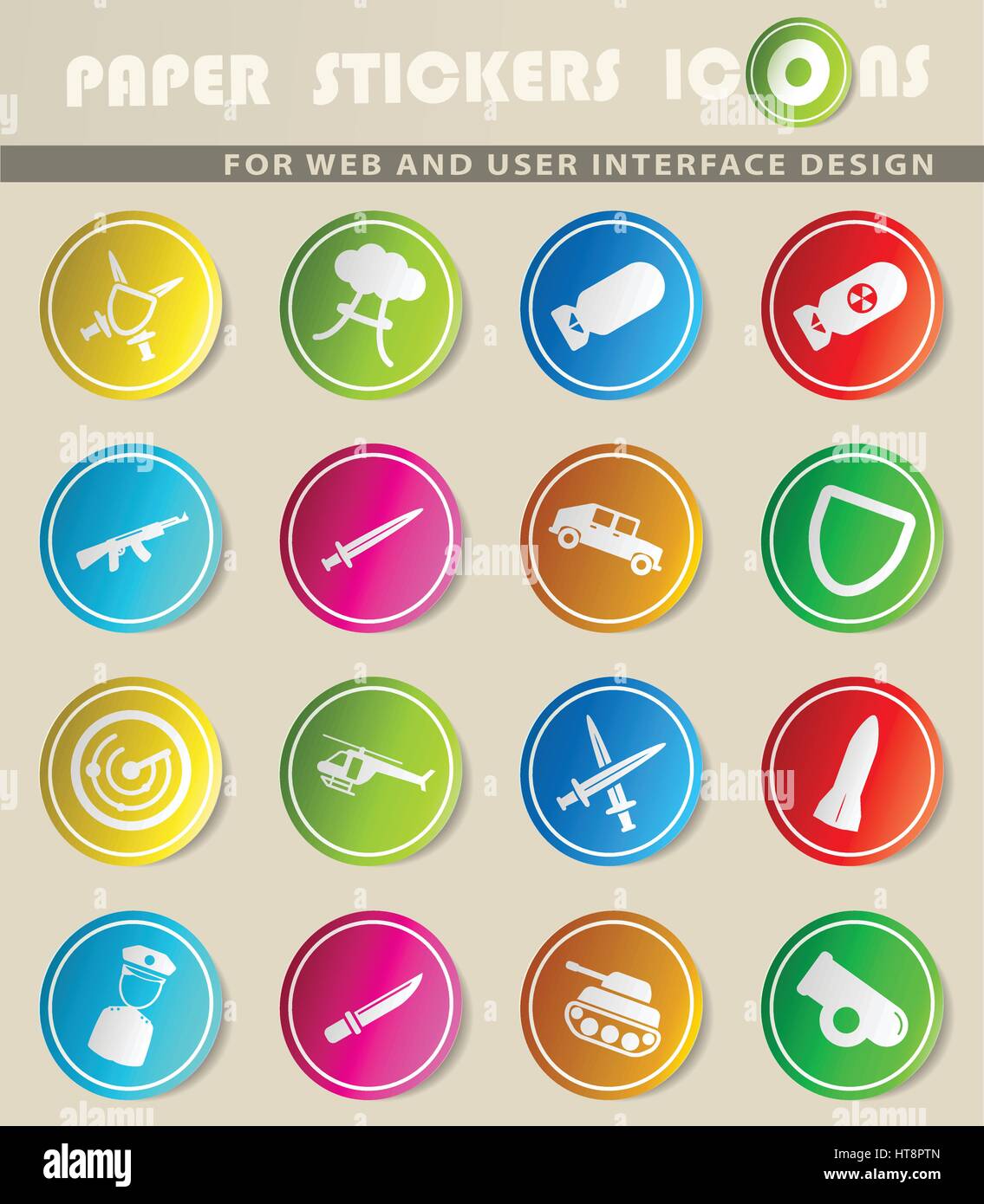 Military simply symbol for web icons and user interface Stock Vector ...