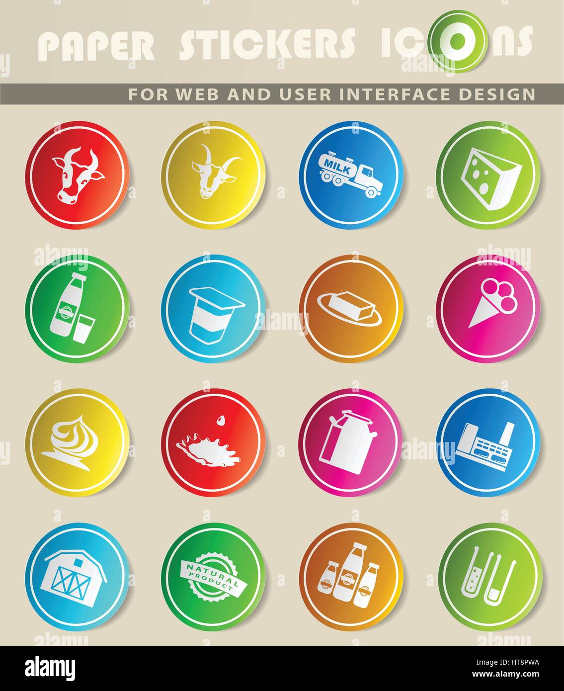 Milk simply symbol for web icon set Stock Vector Image & Art - Alamy