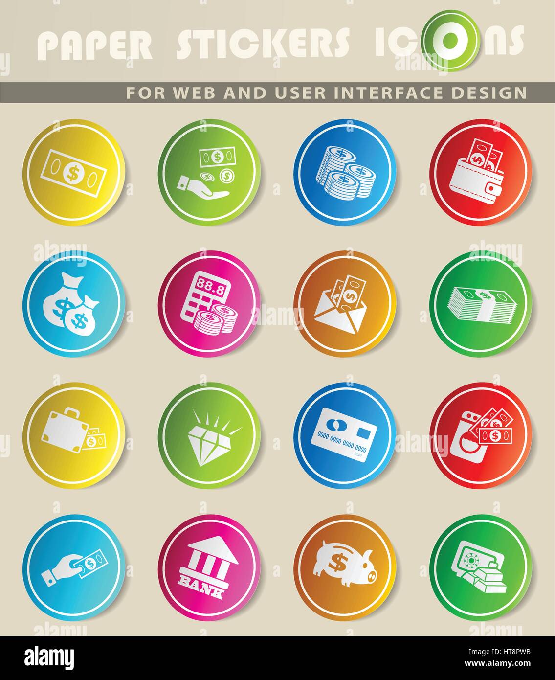 money web icons for user interface design Stock Vector Image & Art - Alamy