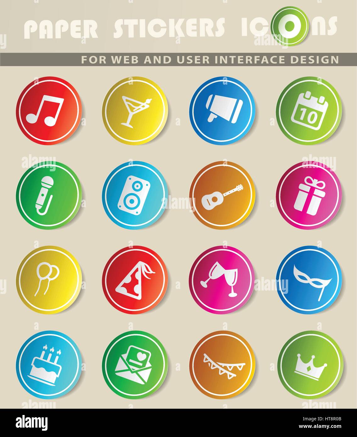 Party simply symbol for web icons and user interface Stock Vector Image ...