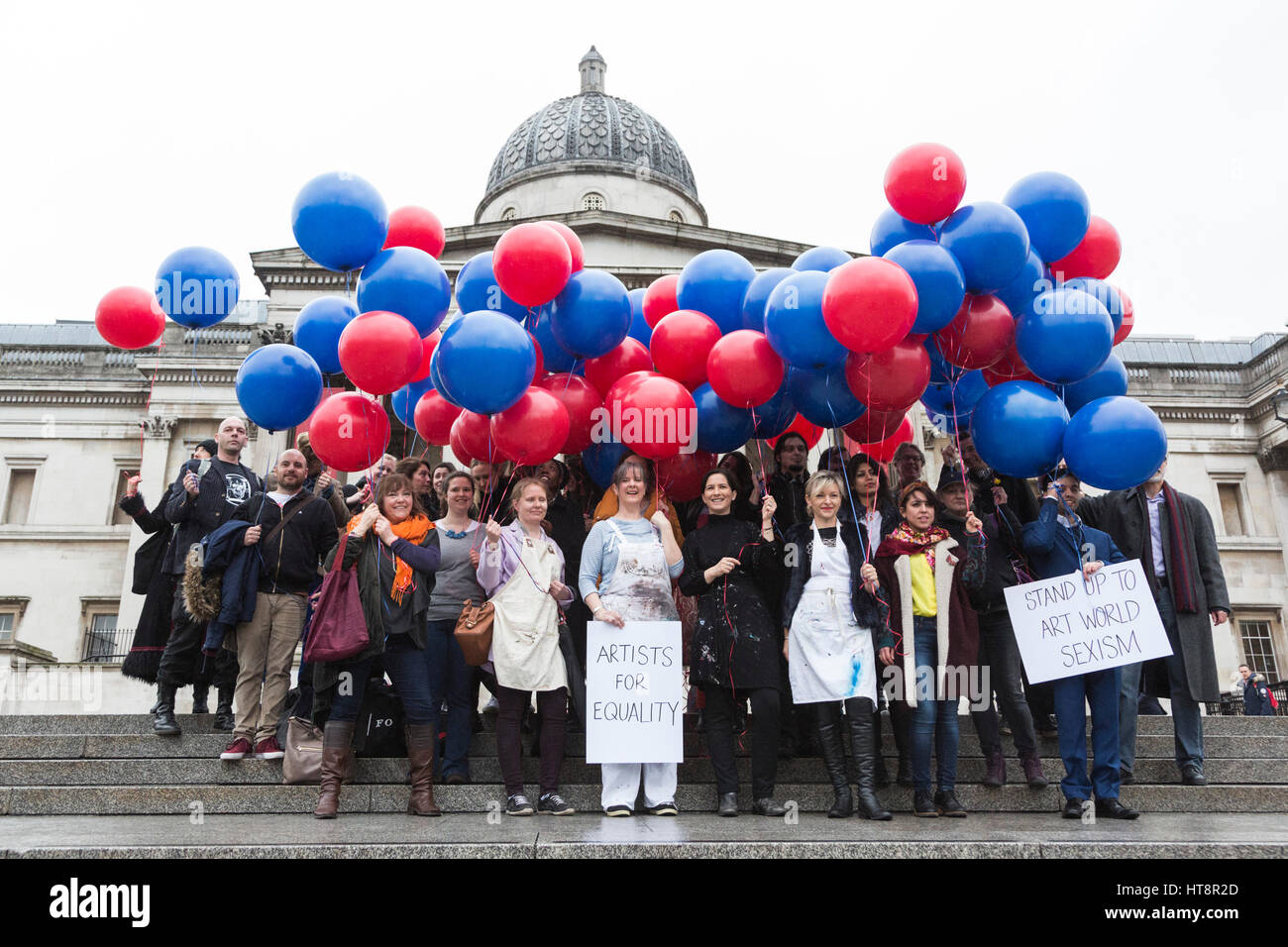 London, UK. 8 March 2017. Artists stand up to art world sexism on ...