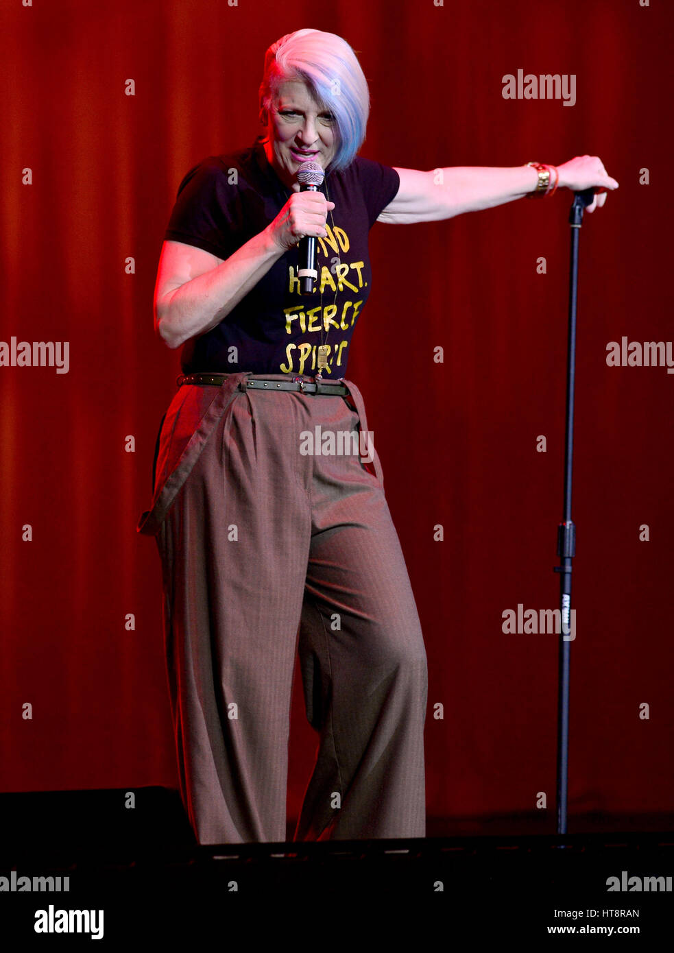 Comedian Lisa Lampanelli performs at Hard Rock Live at Seminole Hard ...