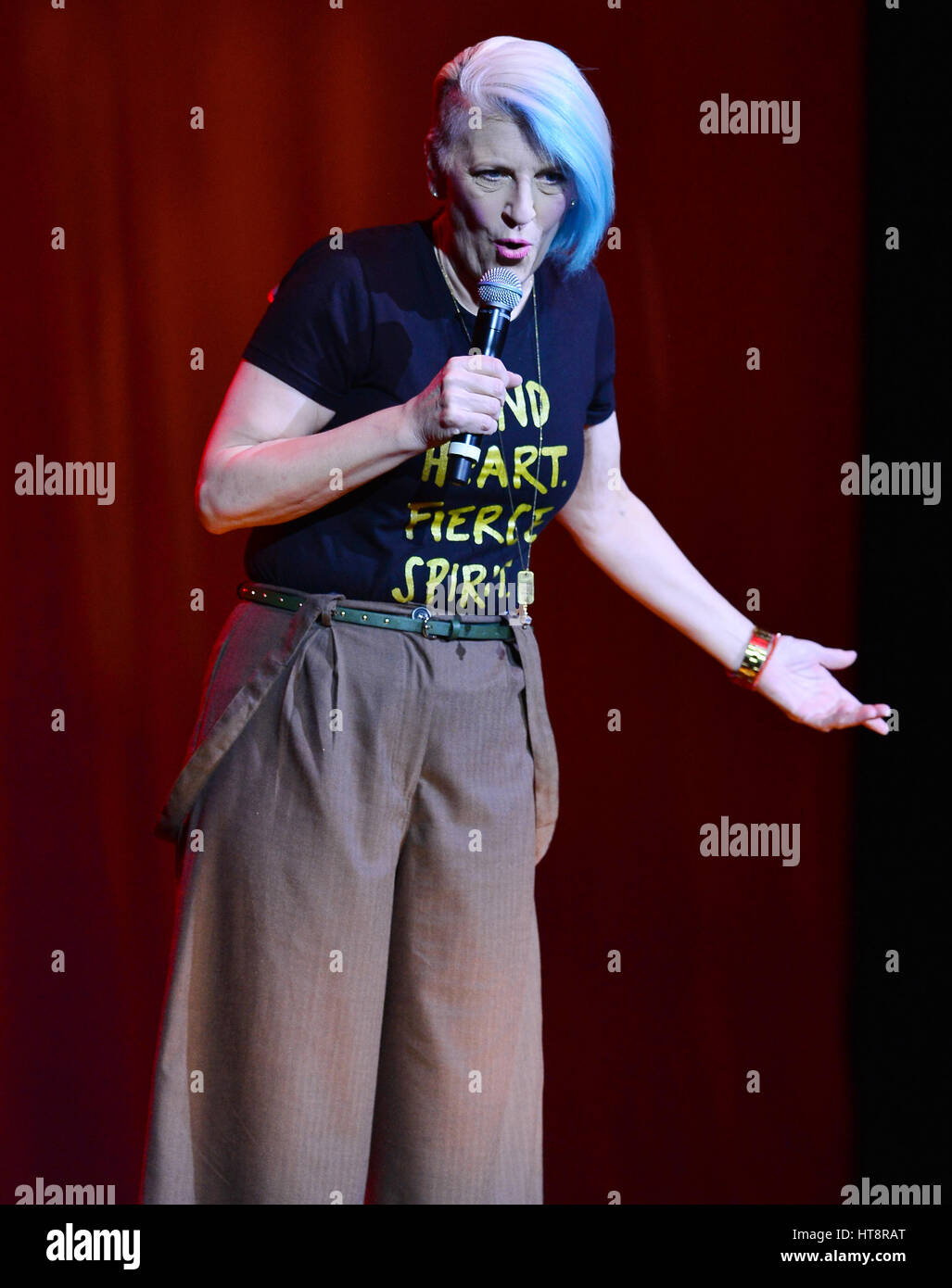 Comedian Lisa Lampanelli performs at Hard Rock Live at Seminole Hard ...