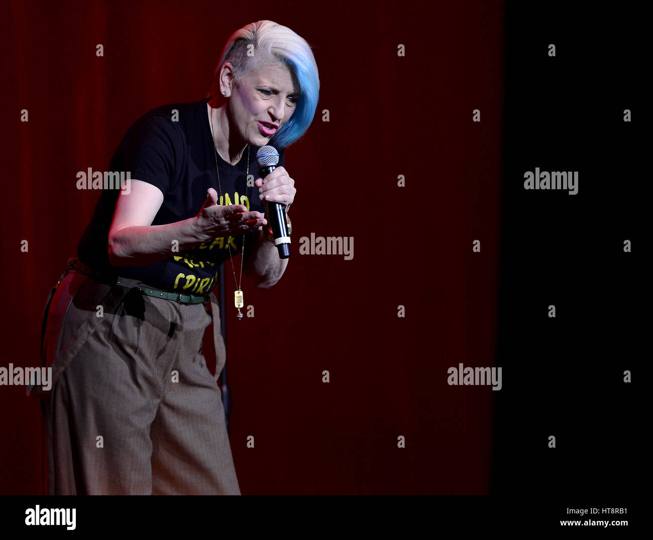 Comedian Lisa Lampanelli performs at Hard Rock Live at Seminole Hard ...