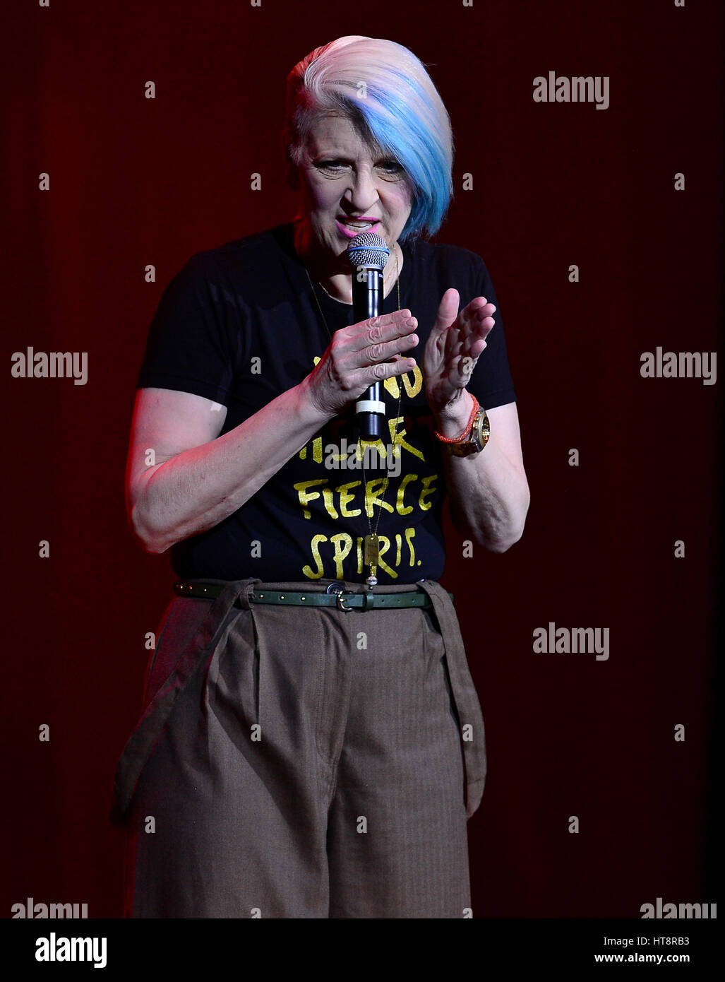 Comedian Lisa Lampanelli performs at Hard Rock Live at Seminole Hard ...