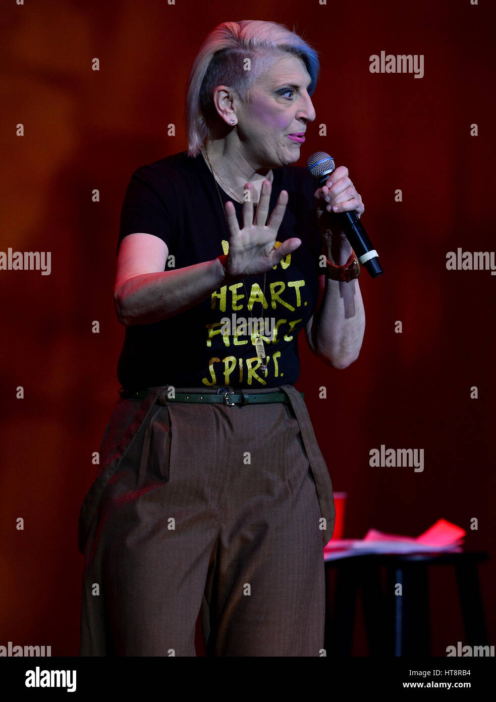 Comedian Lisa Lampanelli performs at Hard Rock Live at Seminole Hard ...