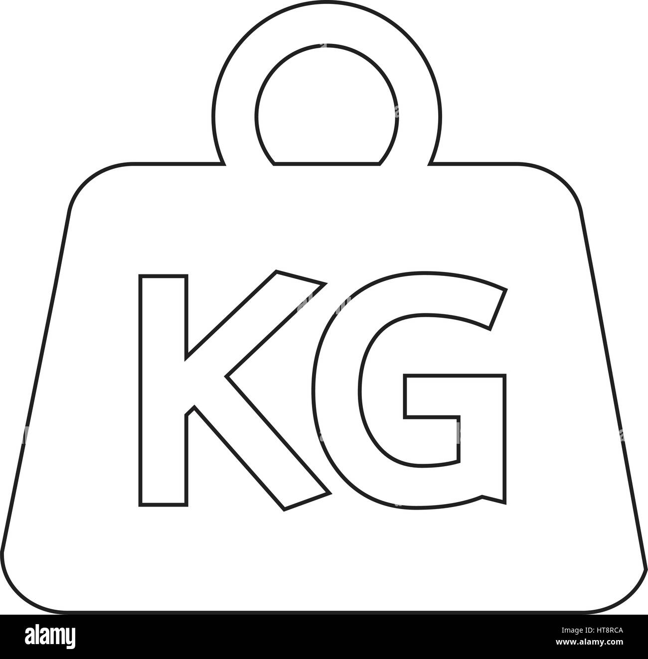 weight kilogram icon illustration design Stock Vector Image & Art - Alamy