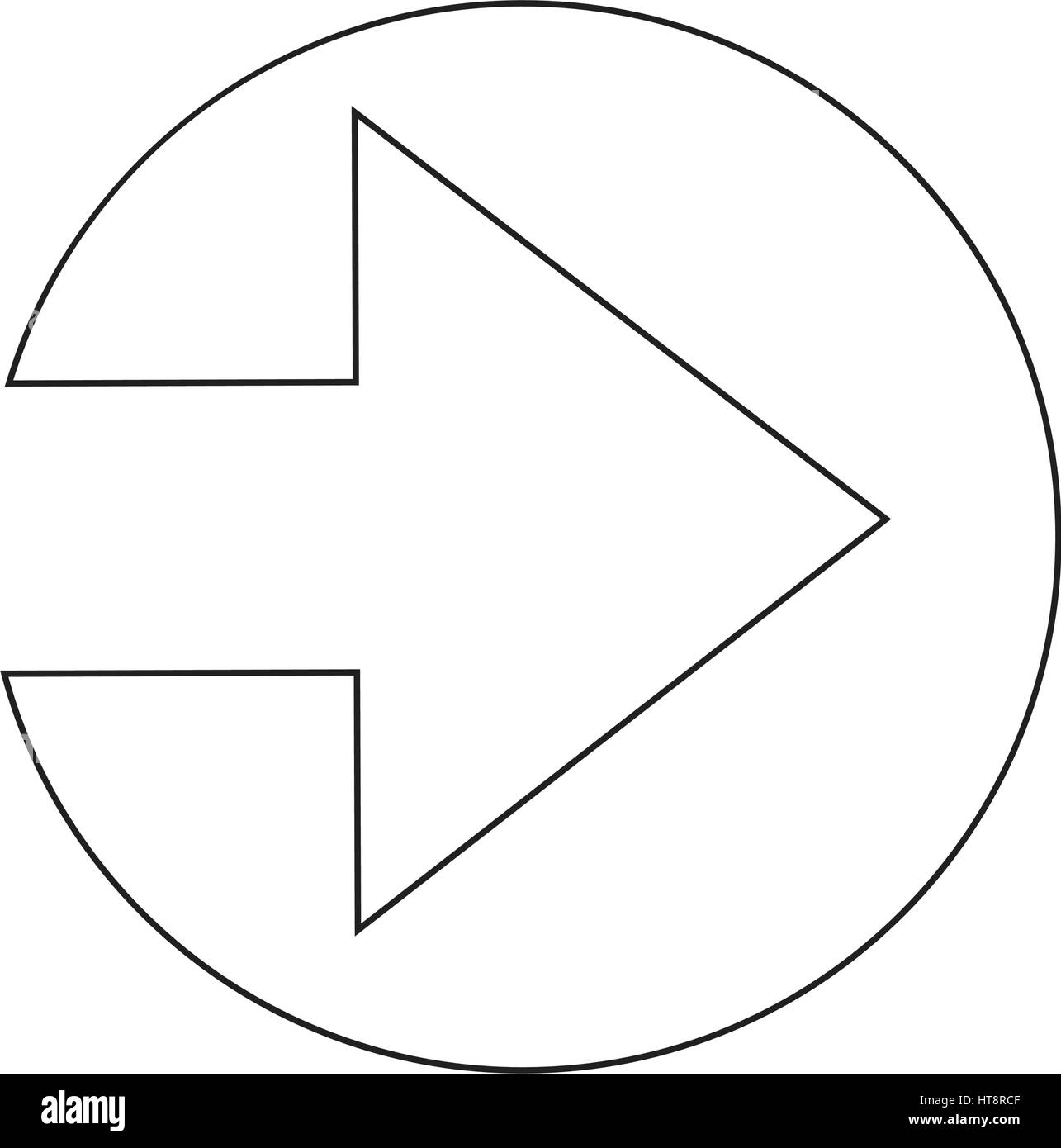 arrow circle icon illustration design Stock Vector Image & Art - Alamy