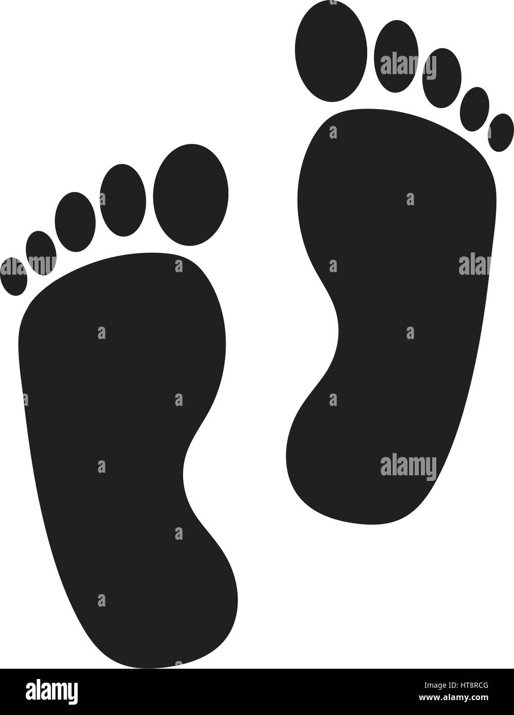 foot print icon illustration design Stock Vector Image & Art - Alamy