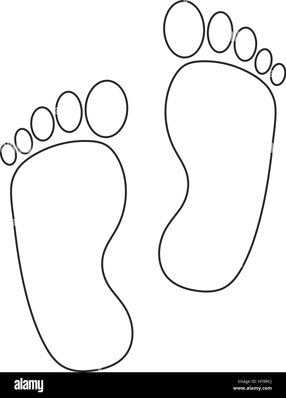 foot print icon illustration design Stock Vector Image & Art - Alamy
