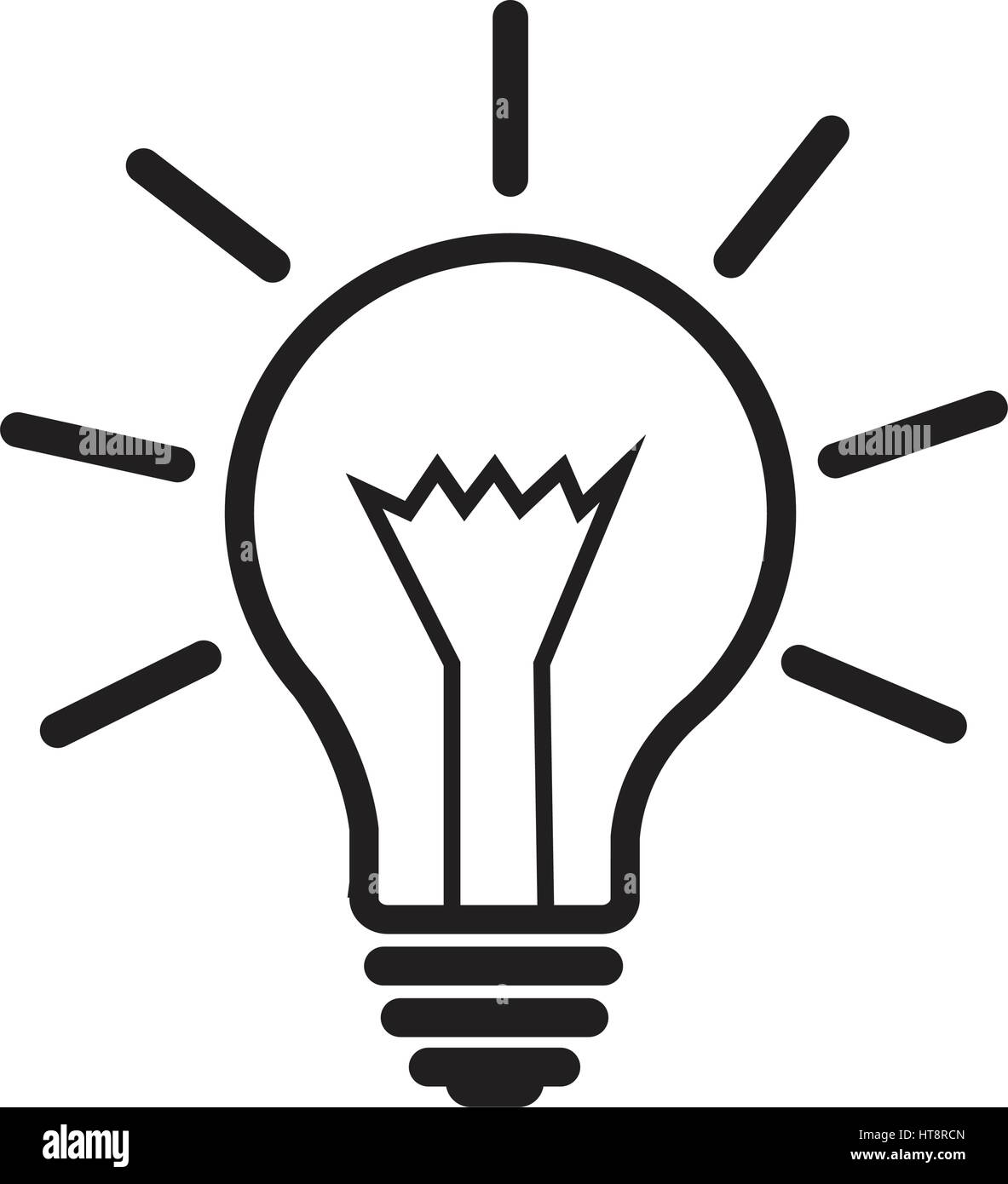 Light bulb icon illustration design Stock Vector Image & Art - Alamy