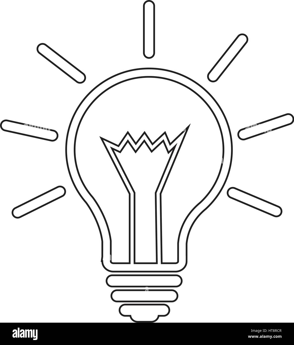 Light bulb icon illustration design Stock Vector Image & Art - Alamy