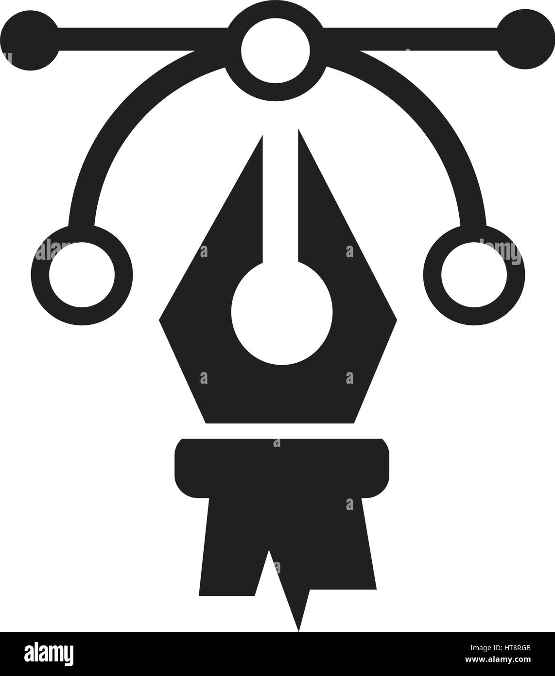 Pen tool icon illustration Stock Vector Images - Alamy