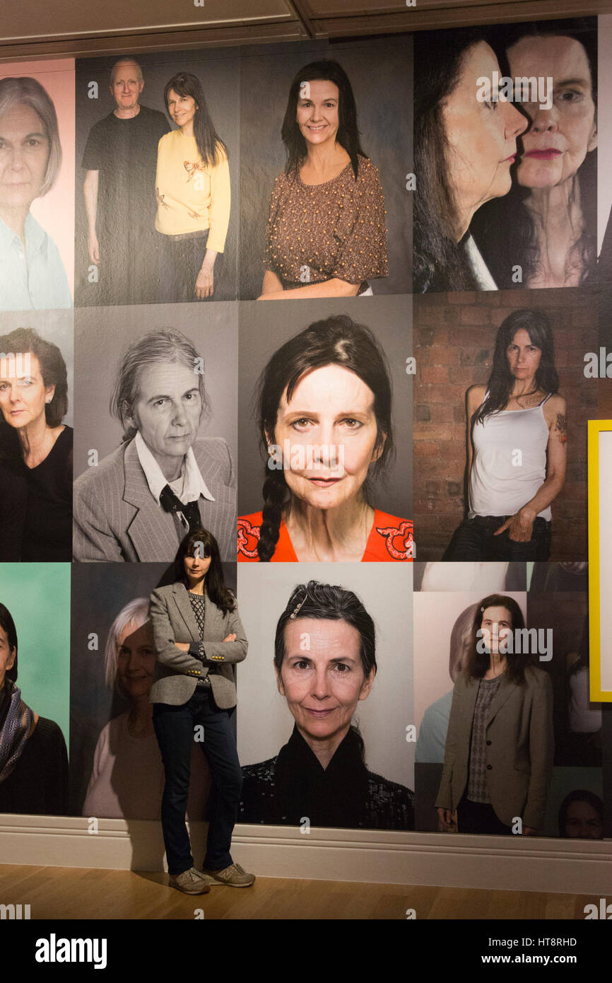 London, UK. 8 March 2017. On the opening of her new exhibition 'Gillian ...