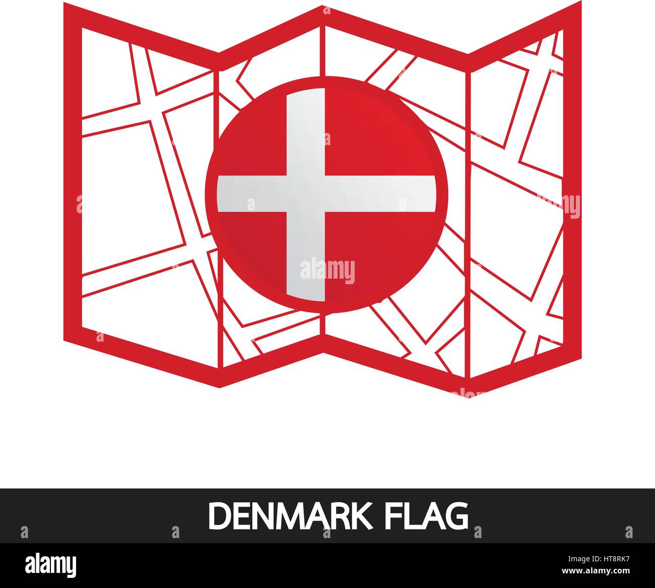 Denmark flag design illustration Stock Vector Image & Art - Alamy