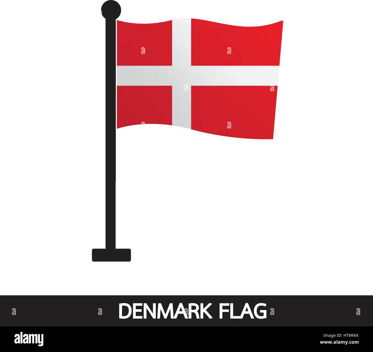Denmark flag design illustration Stock Vector Image & Art - Alamy