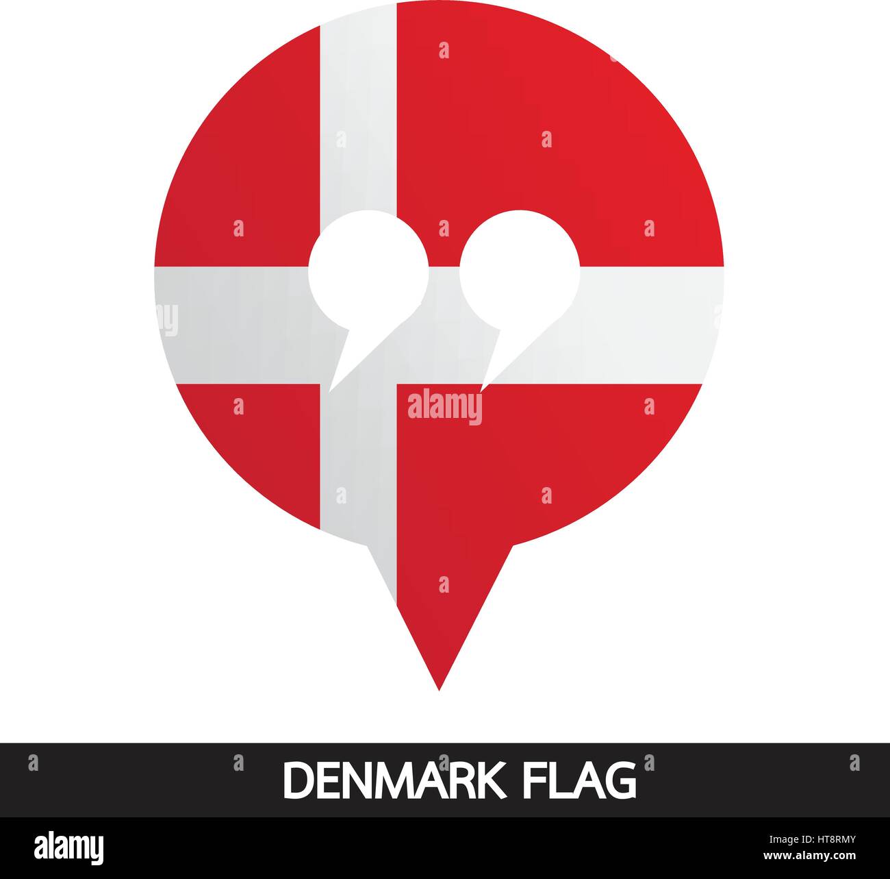 Denmark flag design illustration Stock Vector Image & Art - Alamy