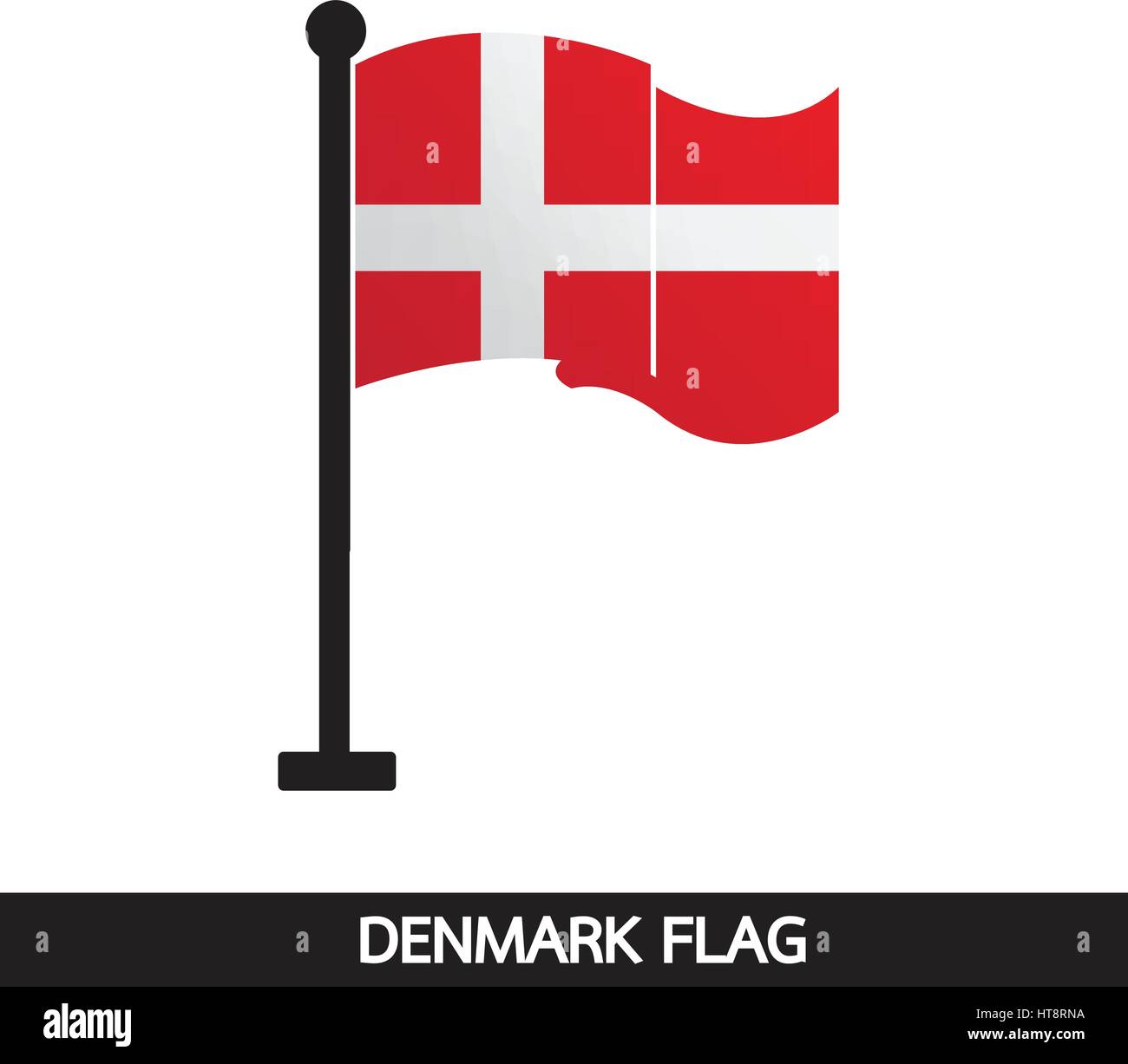 Denmark flag design illustration Stock Vector Image & Art - Alamy