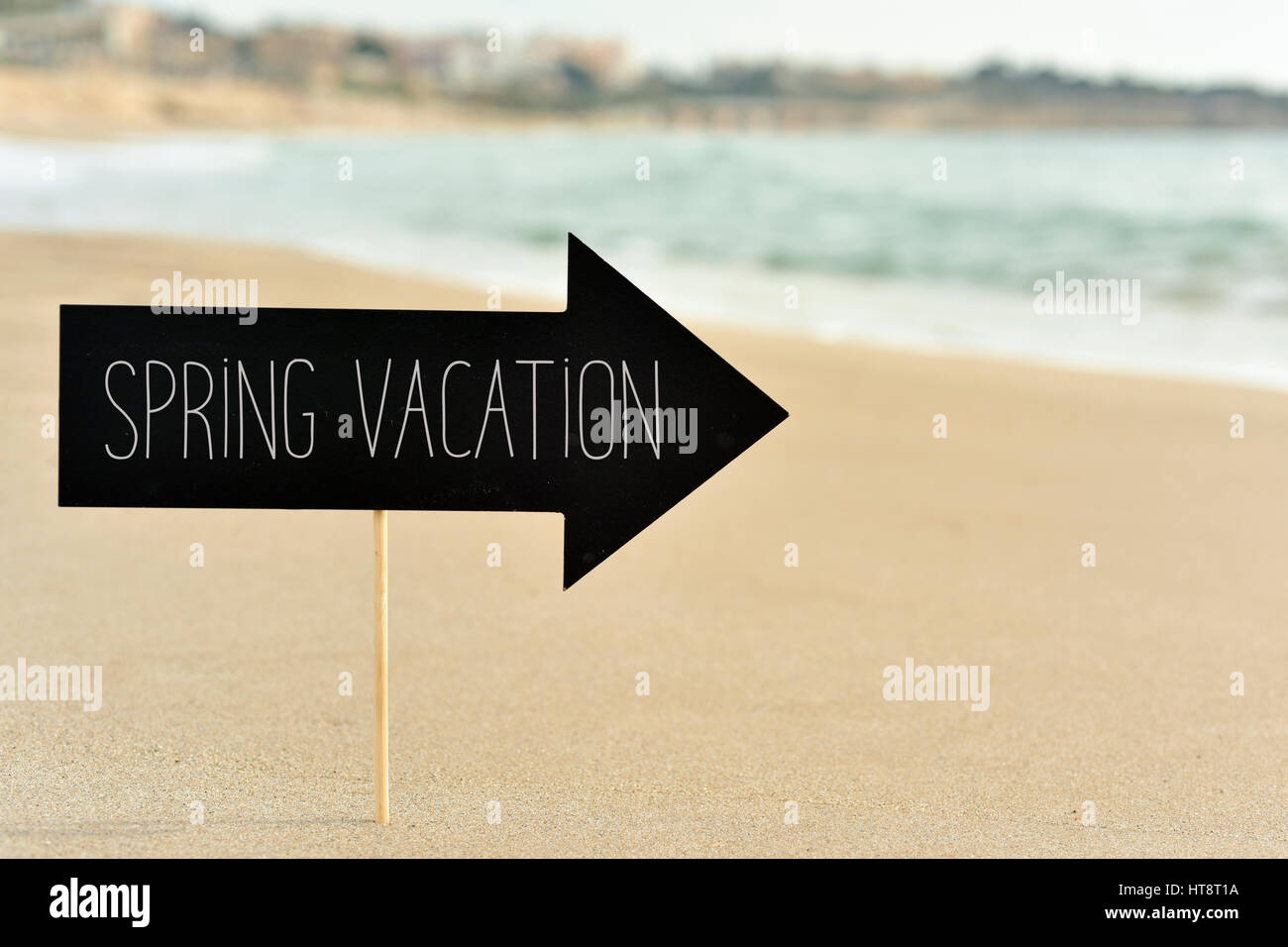 Spring break sign hi-res stock photography and images - Alamy