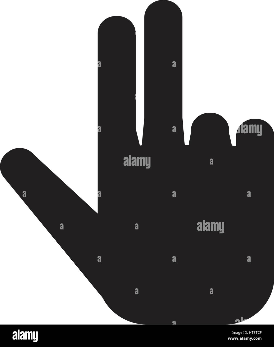 hand icon illustration design Stock Vector Image & Art - Alamy