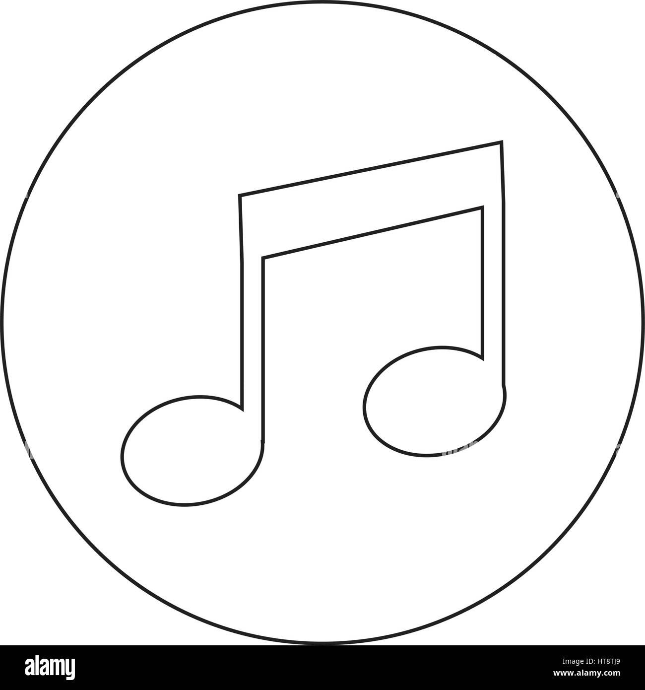 Music Note icon illustration design Stock Vector Image & Art - Alamy