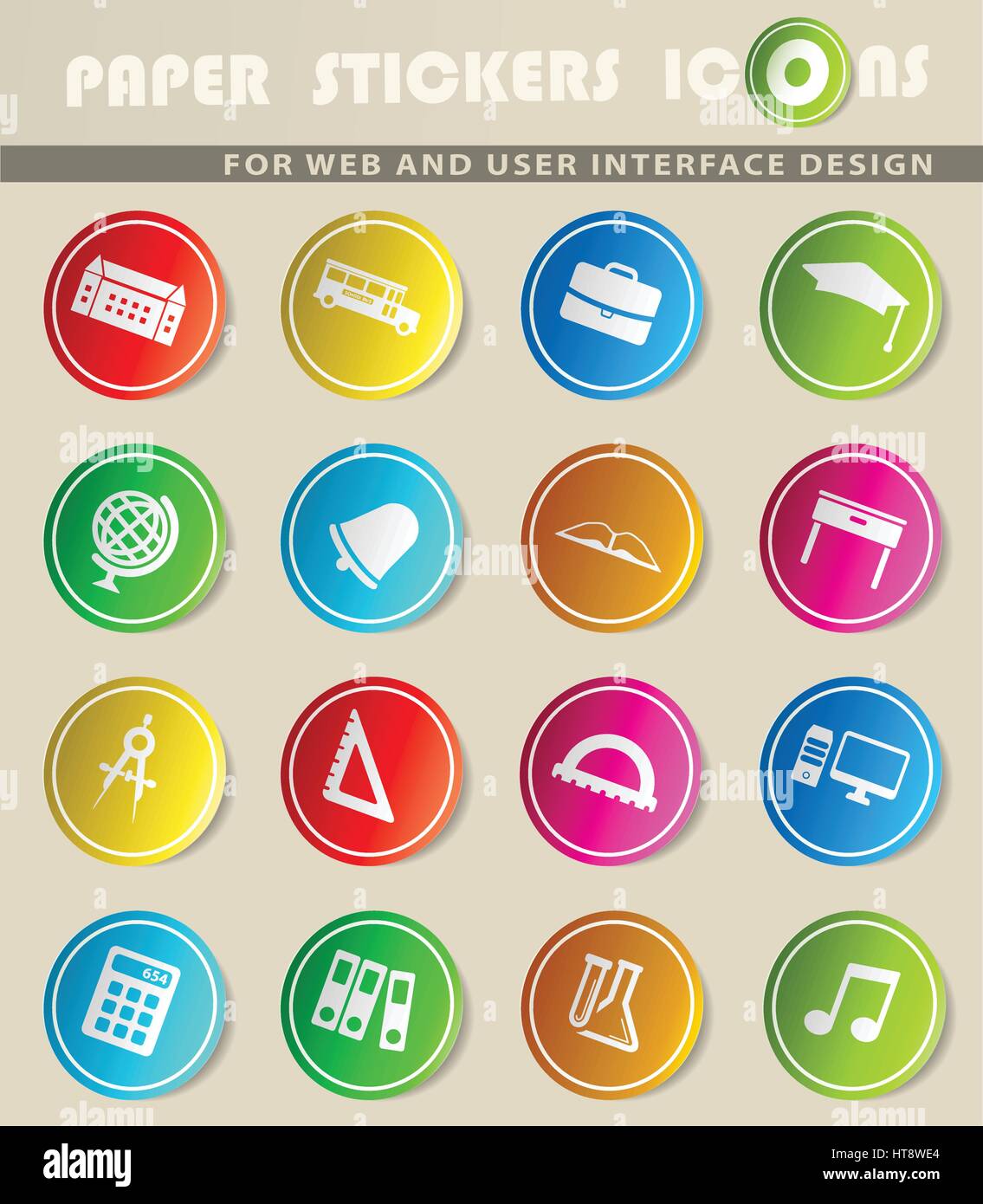School simply symbol for web icons and user interface Stock Vector ...