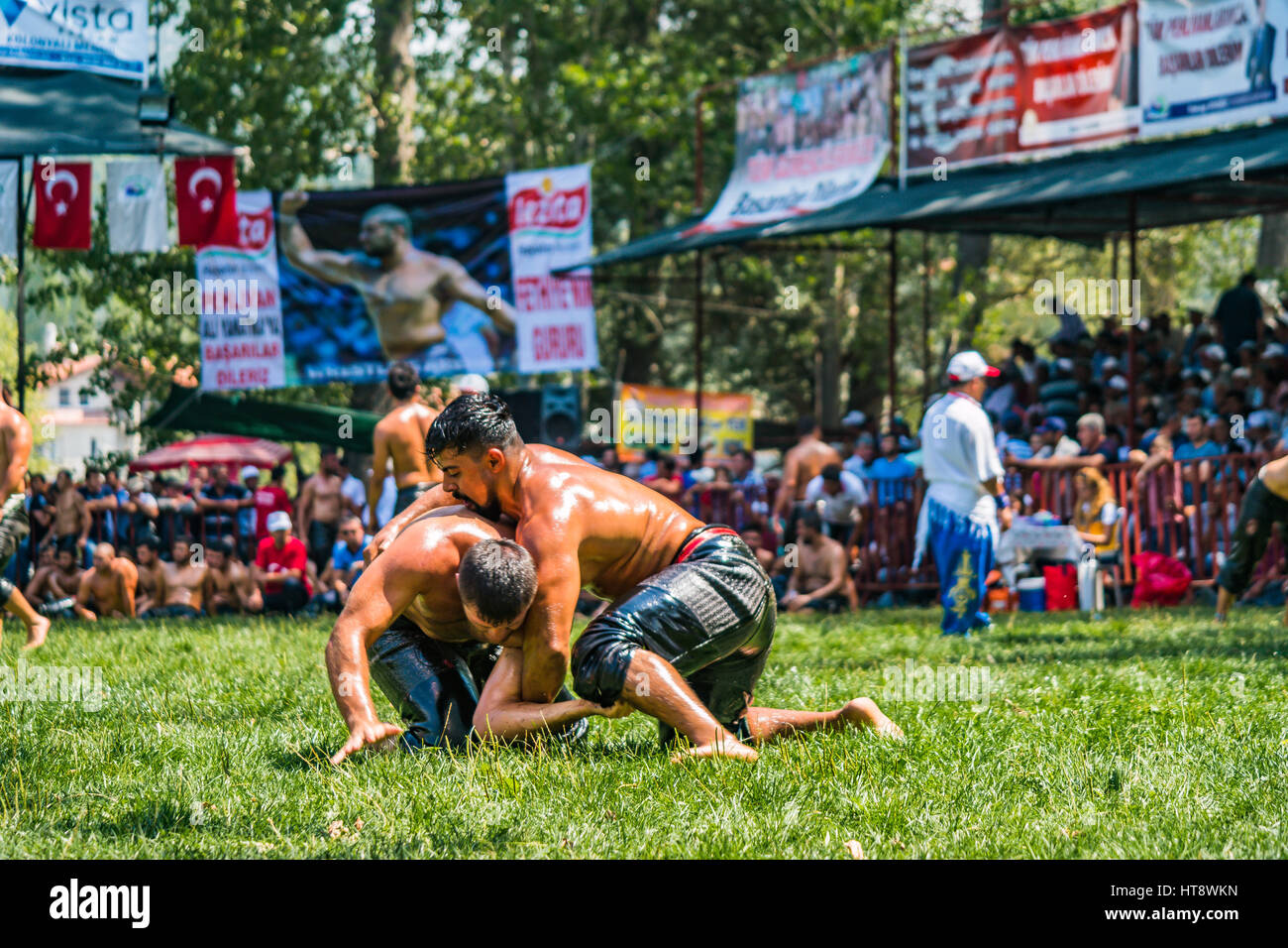 Oil wrestling turkey hi-res stock photography and images - Alamy