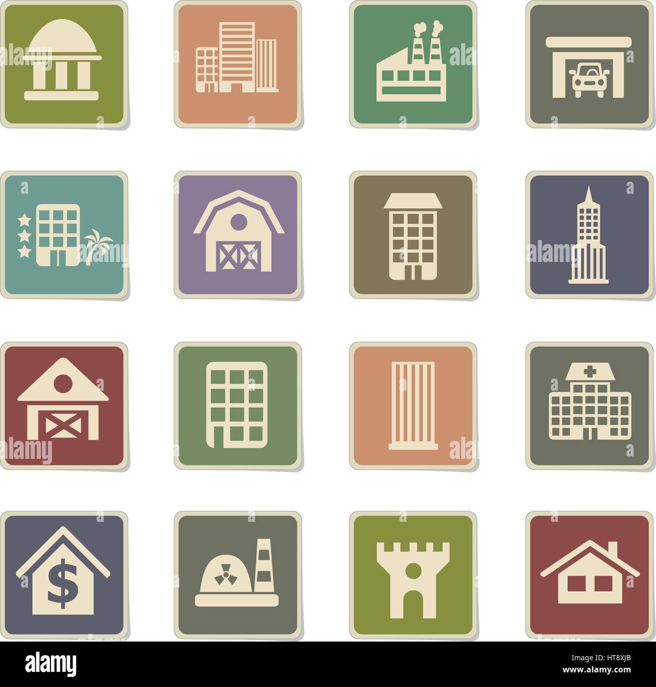 building web icons for user interface design Stock Vector Image & Art ...