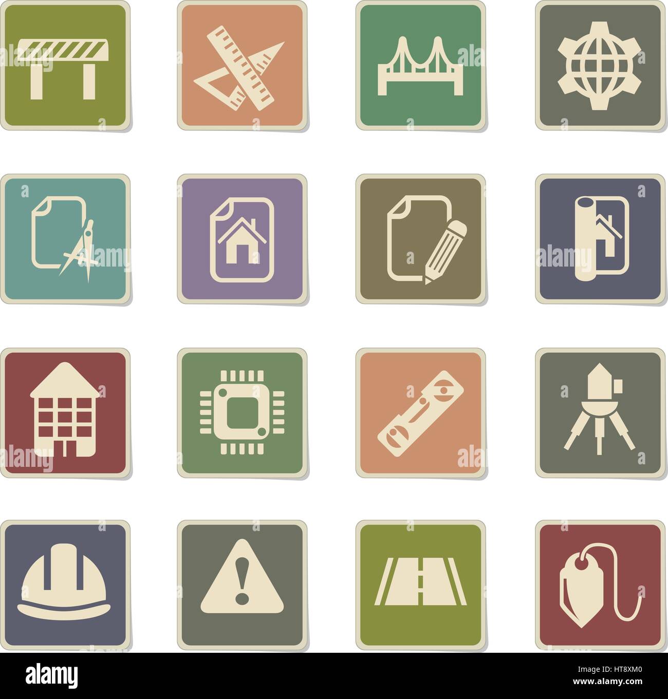 engineering web icons for user interface design Stock Vector Image ...