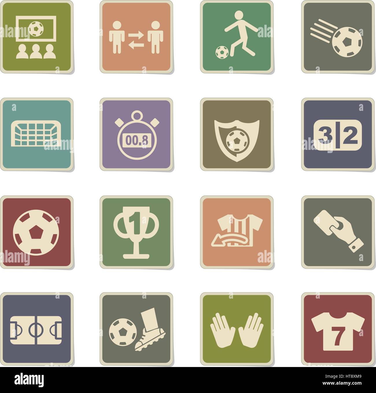 football web icons for user interface design Stock Vector Image & Art ...