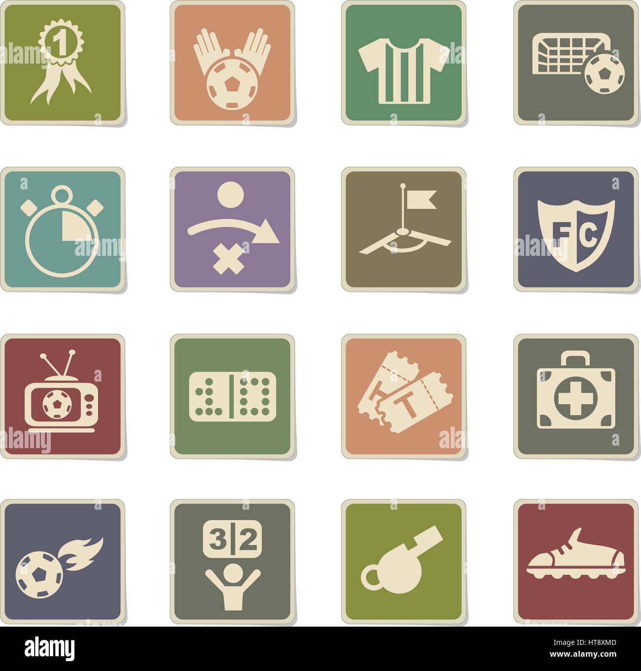 football web icons for user interface design Stock Vector Image & Art ...