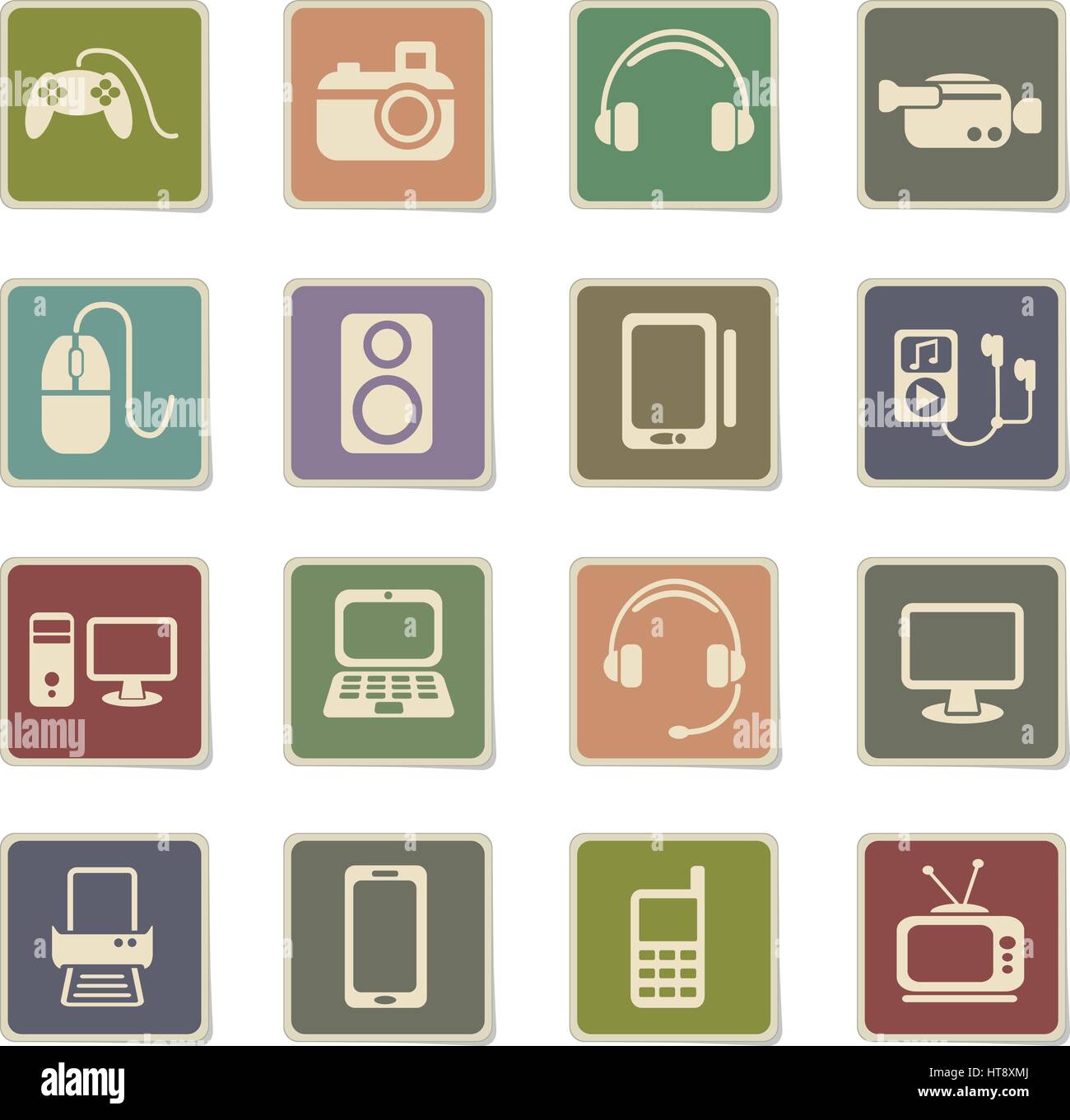 gadget web icons for user interface design Stock Vector Image & Art - Alamy