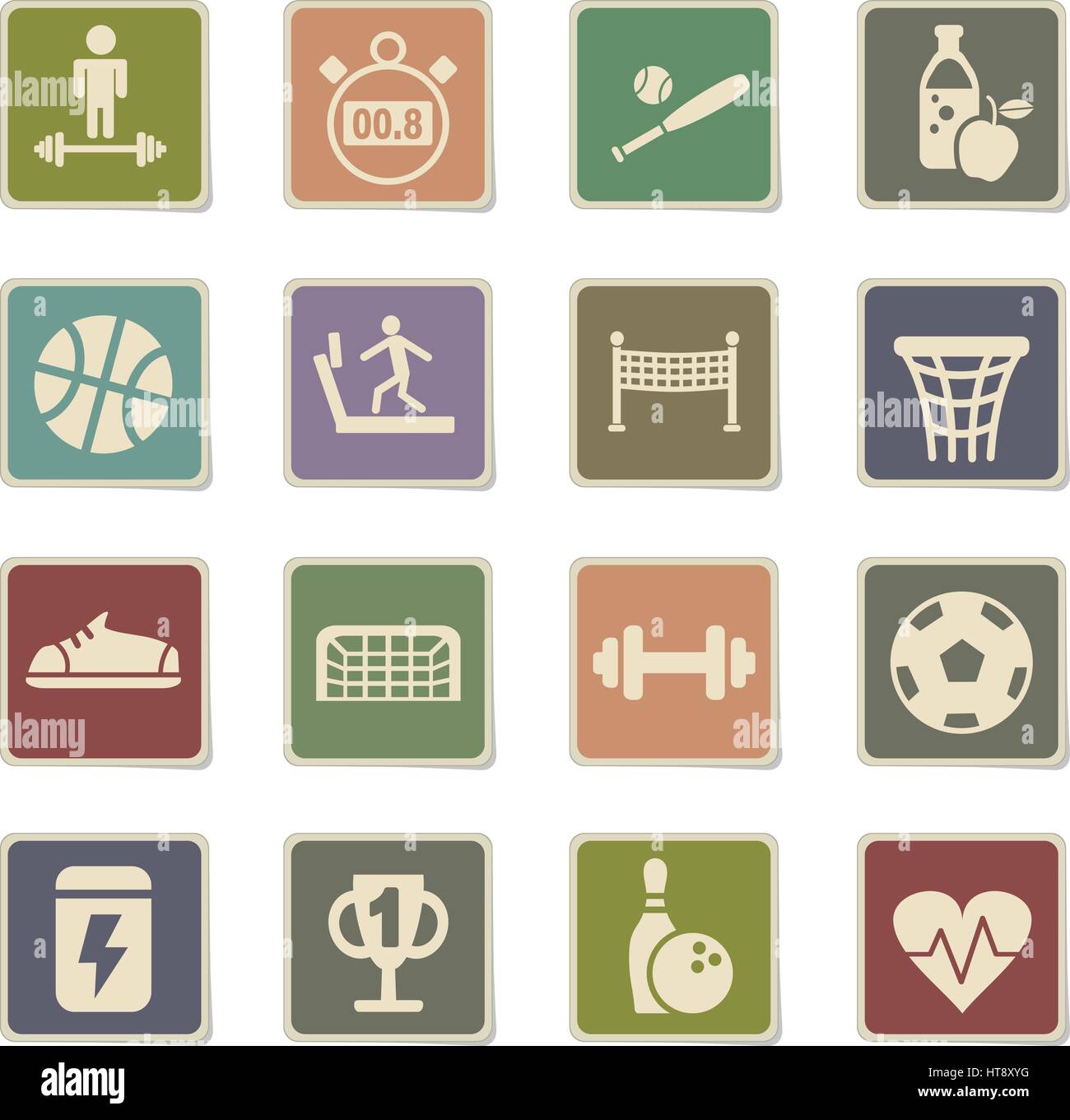 sport web icons for user interface design Stock Vector Image & Art - Alamy