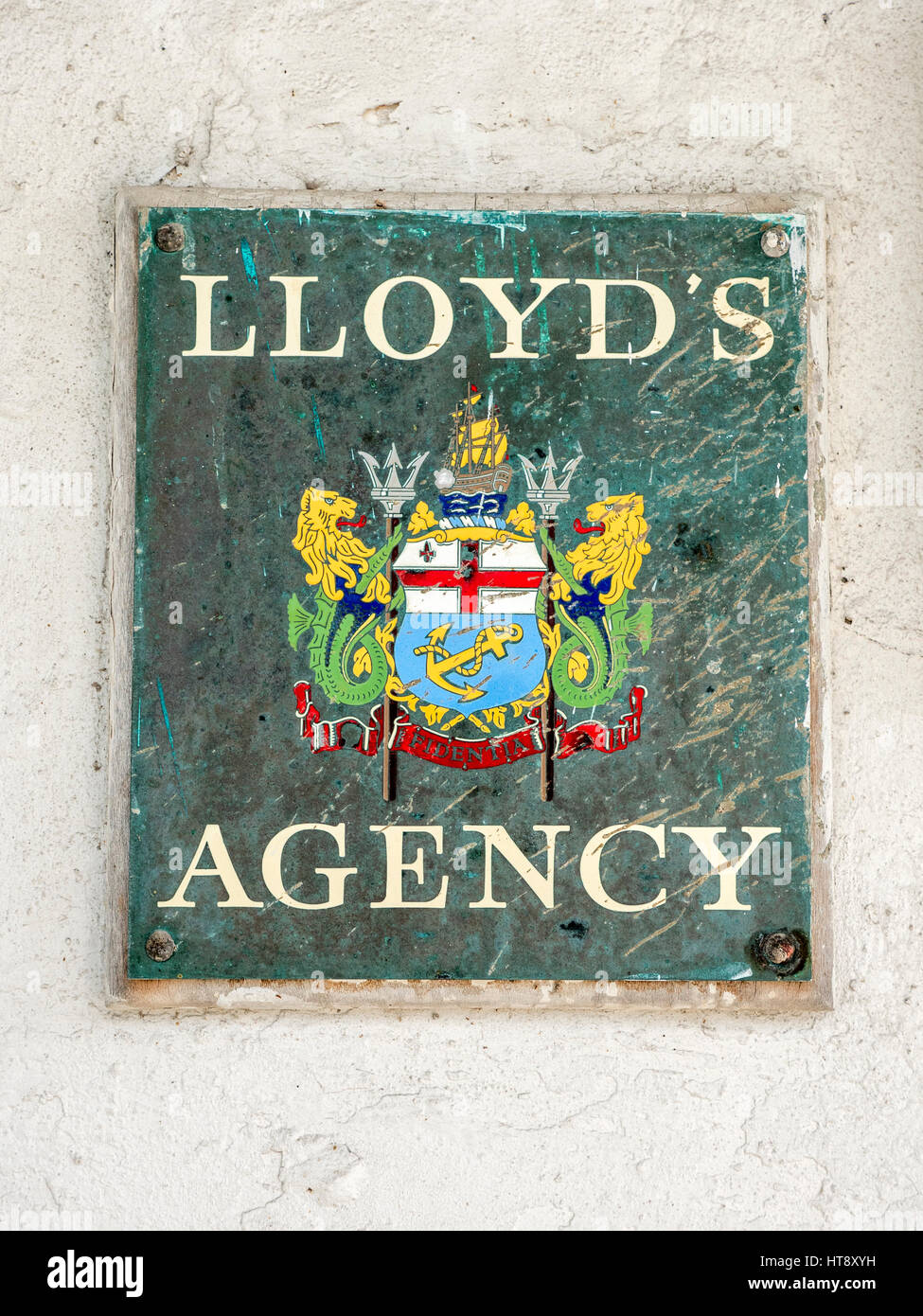 An Old Lloyds Of London Agency Sign On The Old Stubbs Salt Building On ...