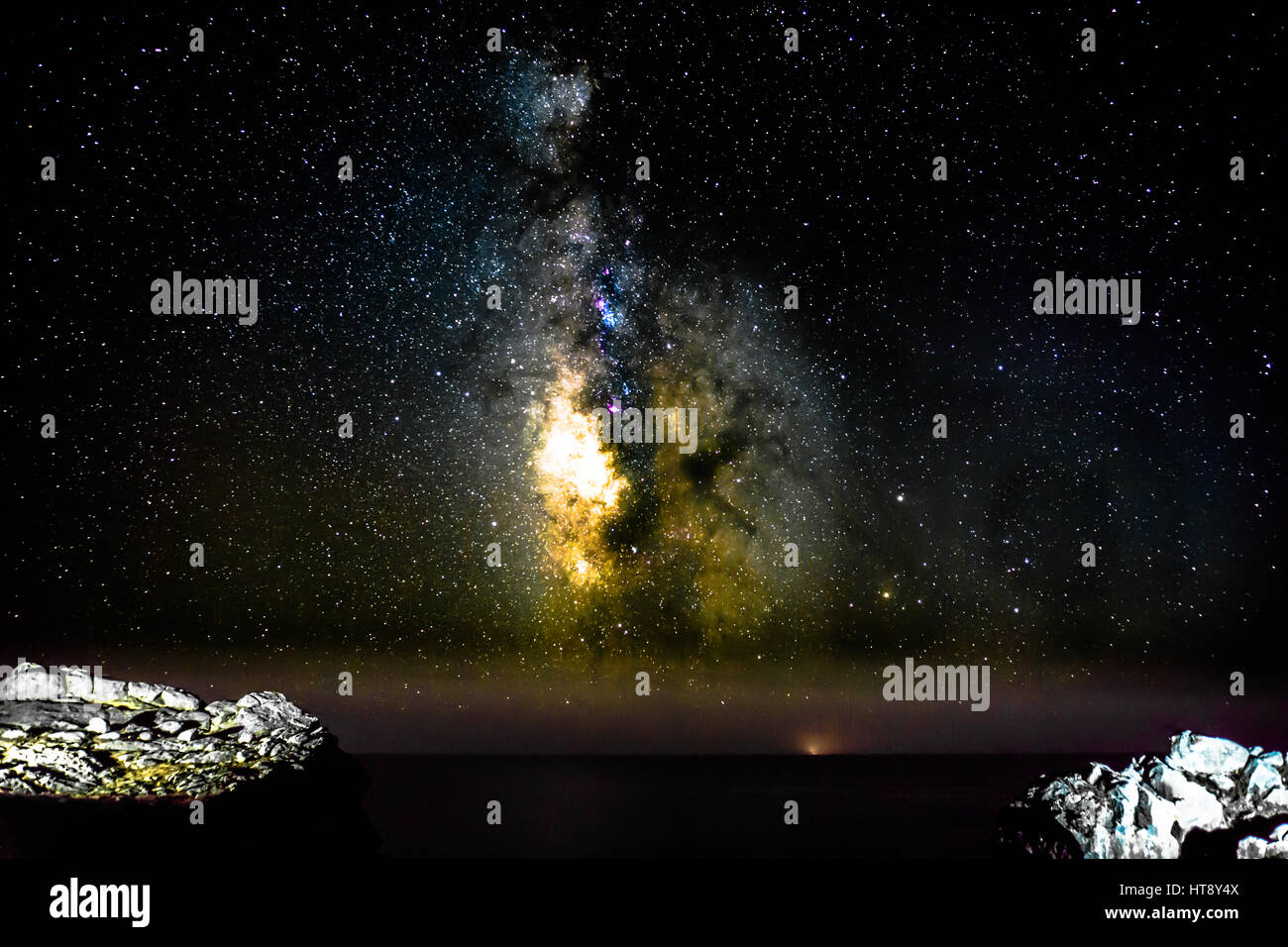 Colorful milky way hi-res stock photography and images - Alamy