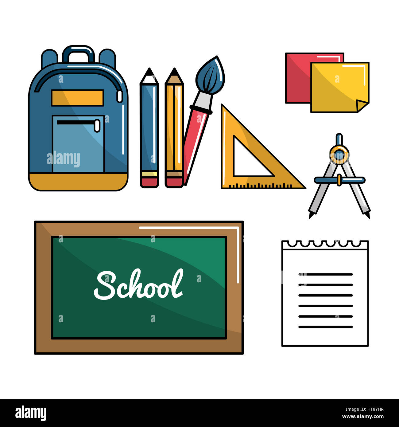 color school tools icon, vector illustraction design image Stock Photo ...