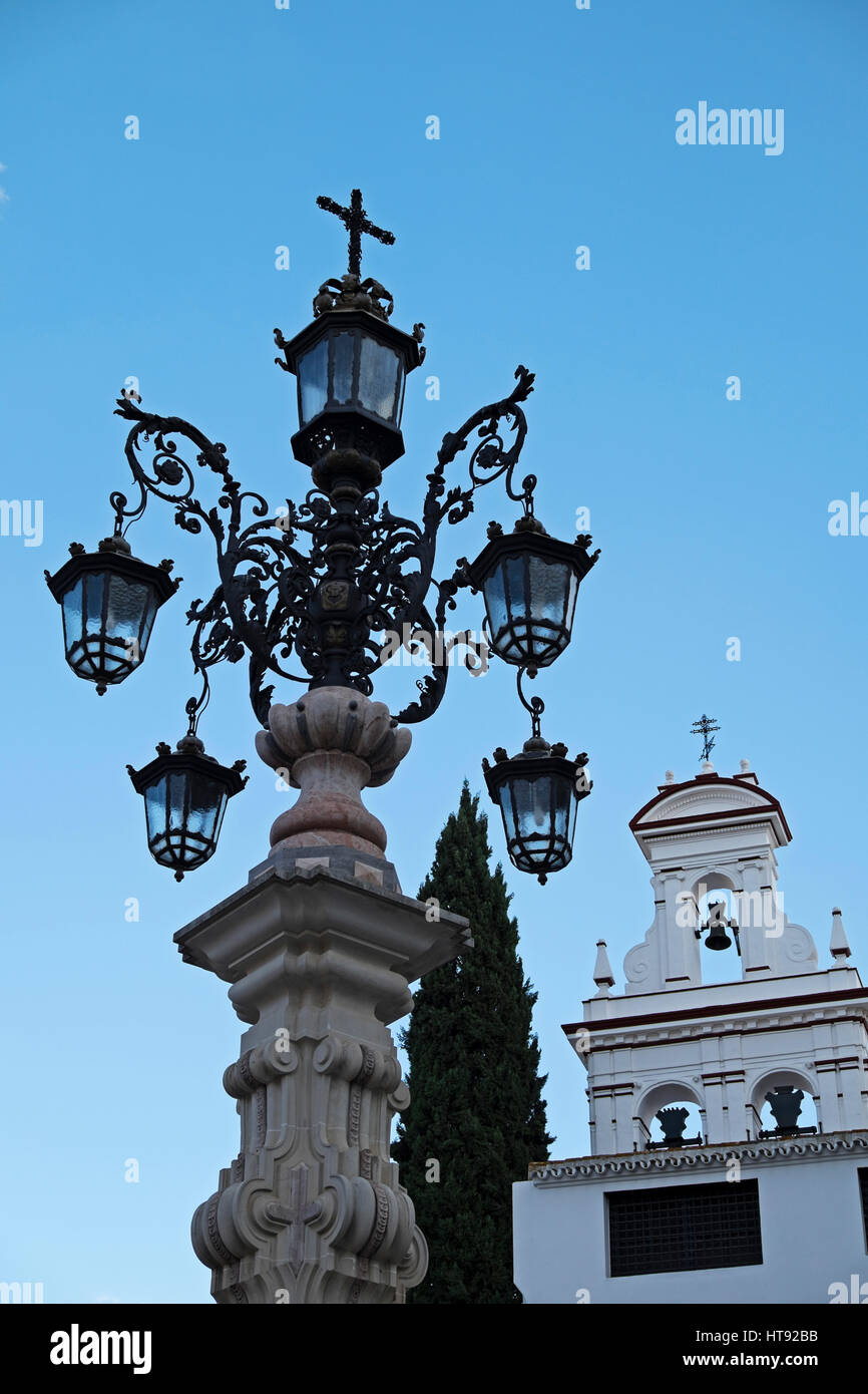Lamp Post and Church Bells in Seville, Andalucia, Spain Stock Photo - Alamy