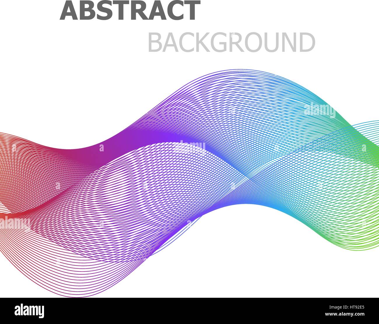 Abstract colorful line wave background, stock vector Stock Vector Image ...