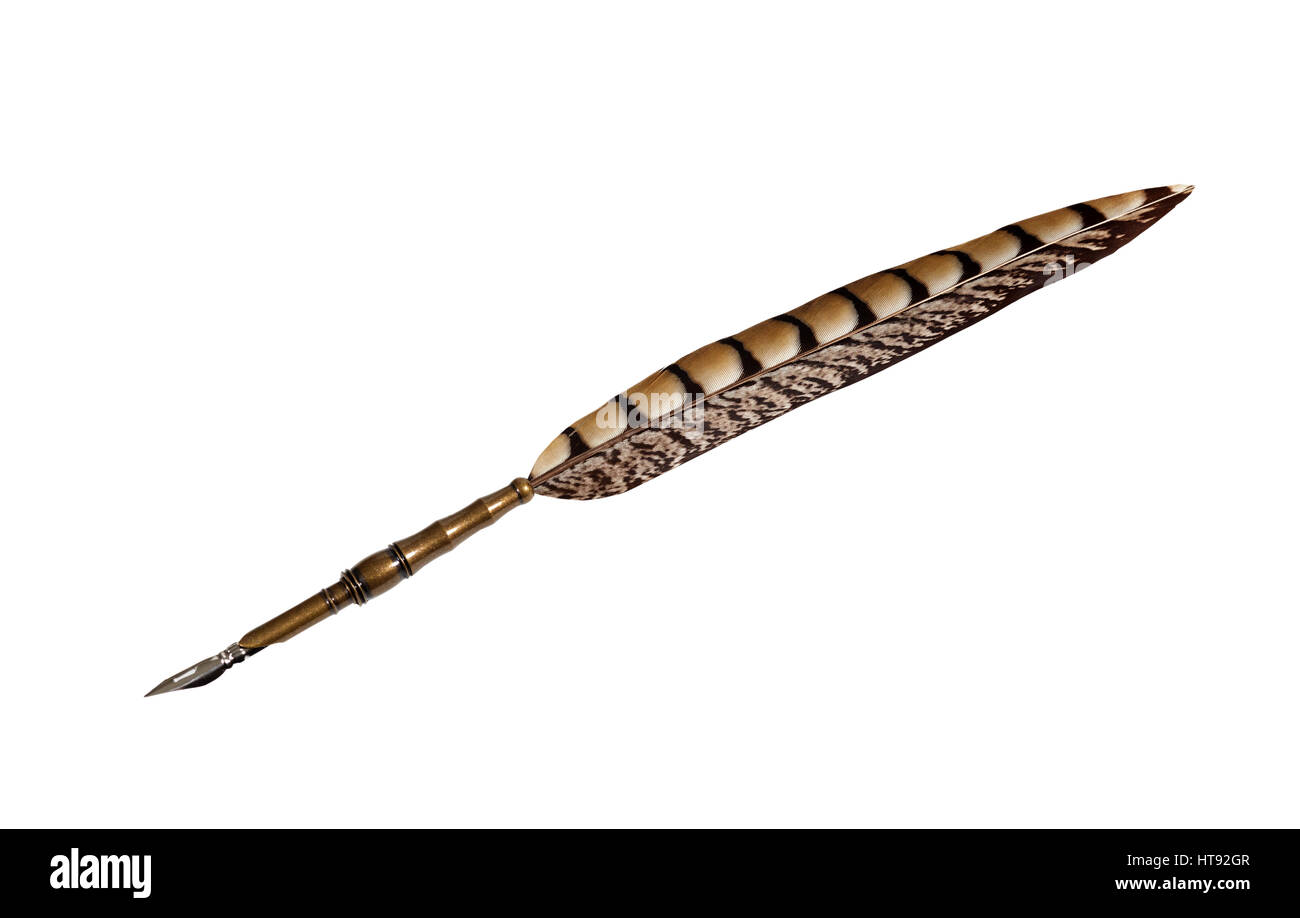 Vintage quill pen parchment paper hi-res stock photography and images ...