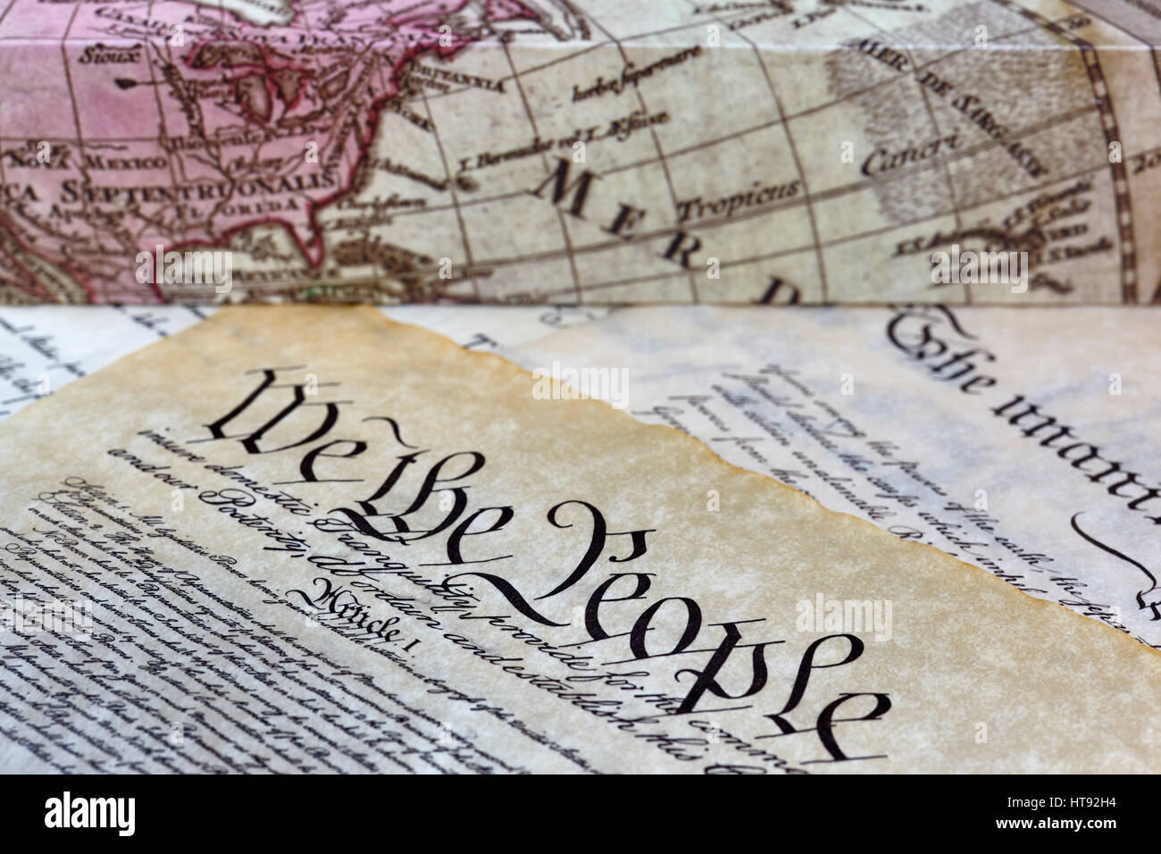 US Constitution, Declaration of Independence, Bill of Rights with an ...