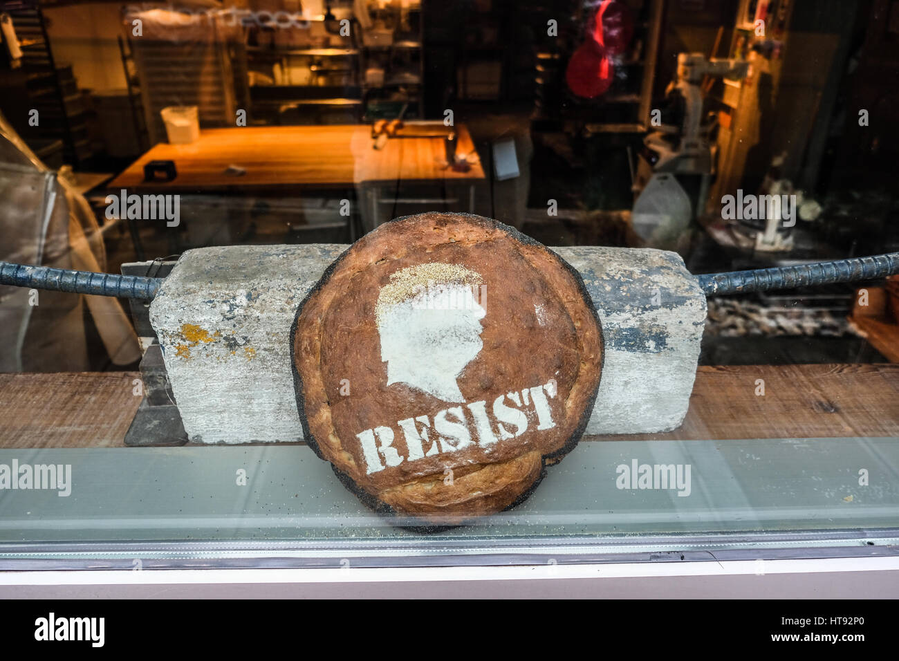 A Donald Trump Like Head on a Big Bread Stock Photo - Alamy