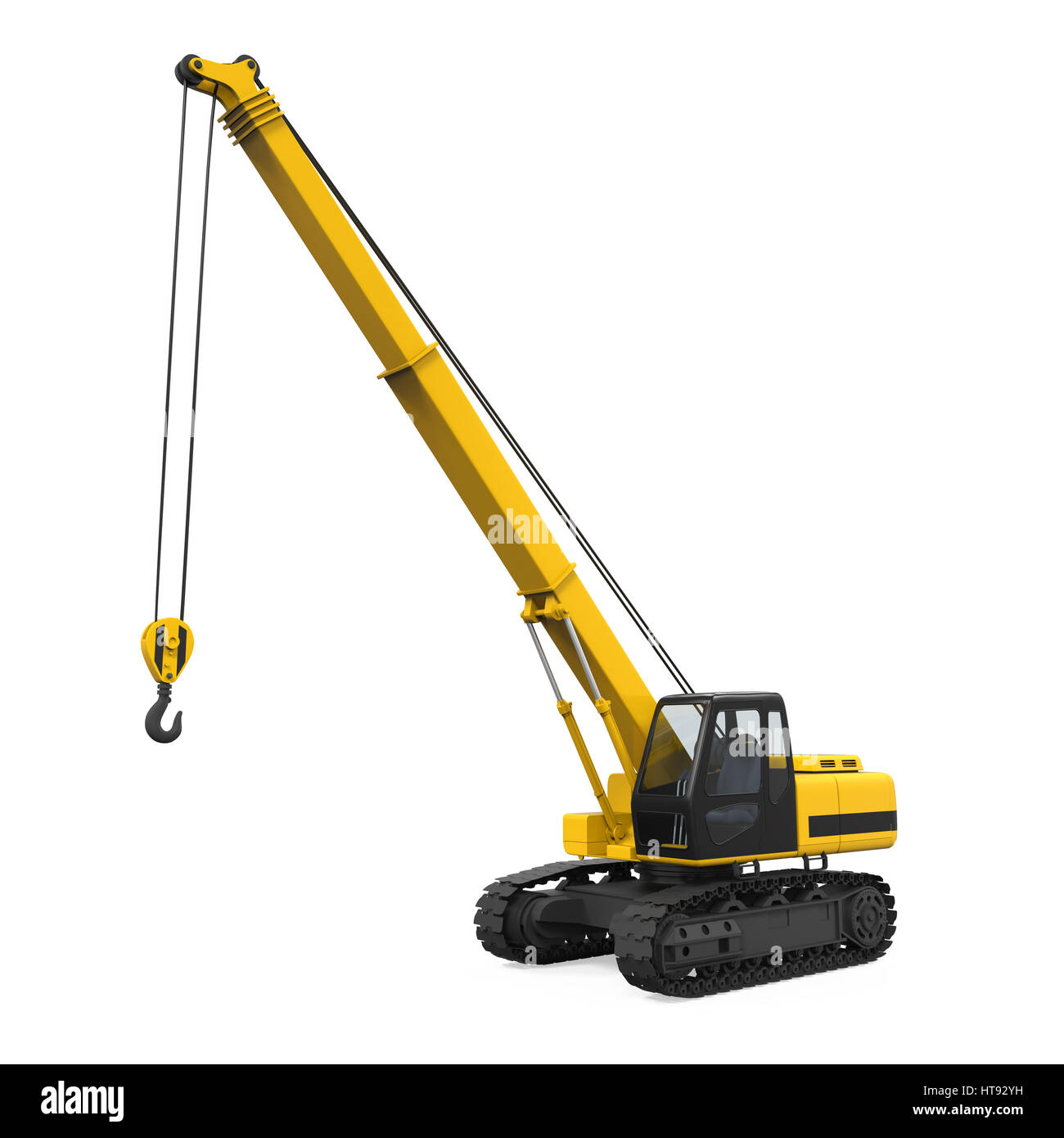 White hydraulic mobile crane hi-res stock photography and images - Alamy