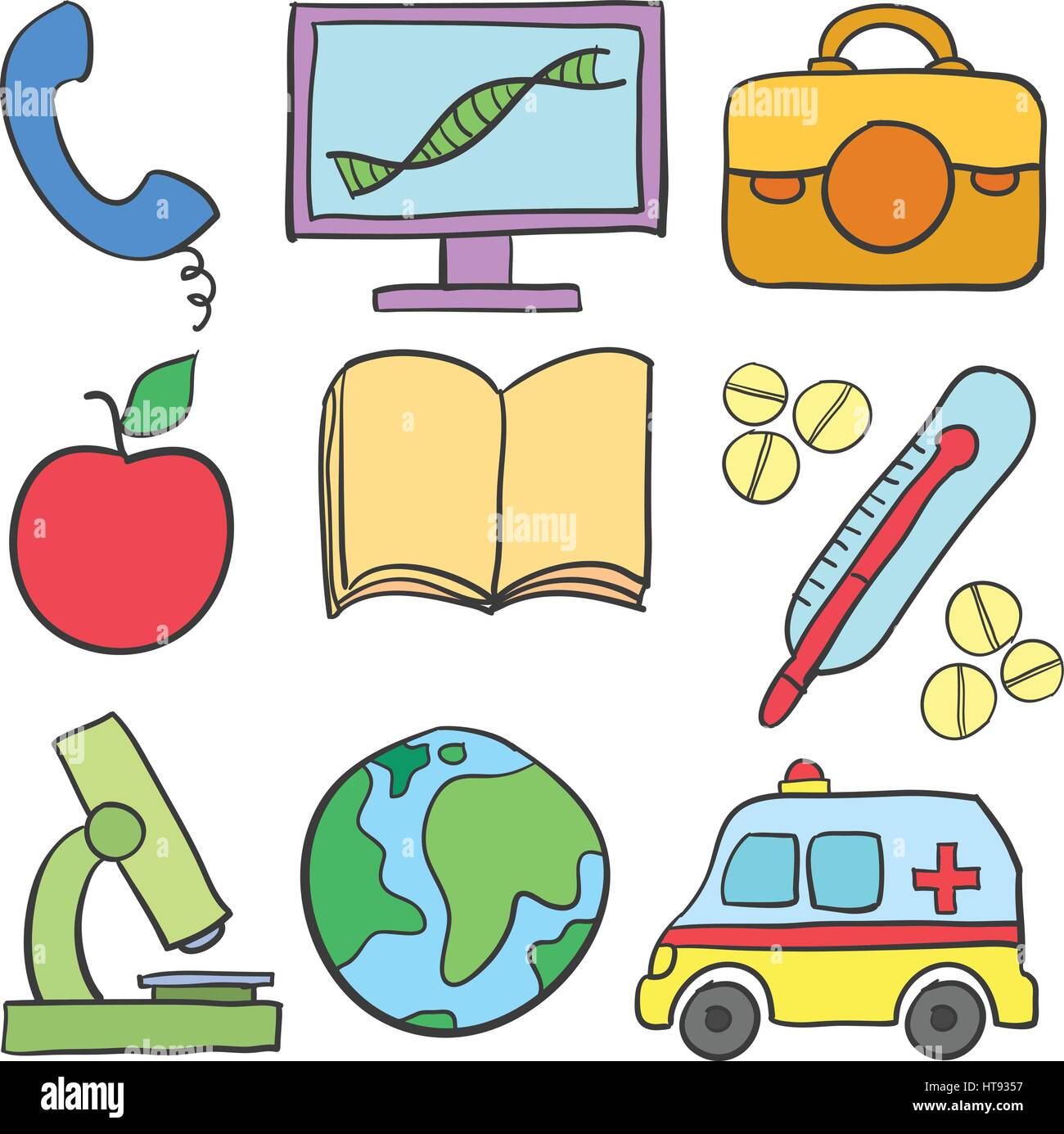 Doodle of medical design cartoon Stock Vector Image & Art - Alamy