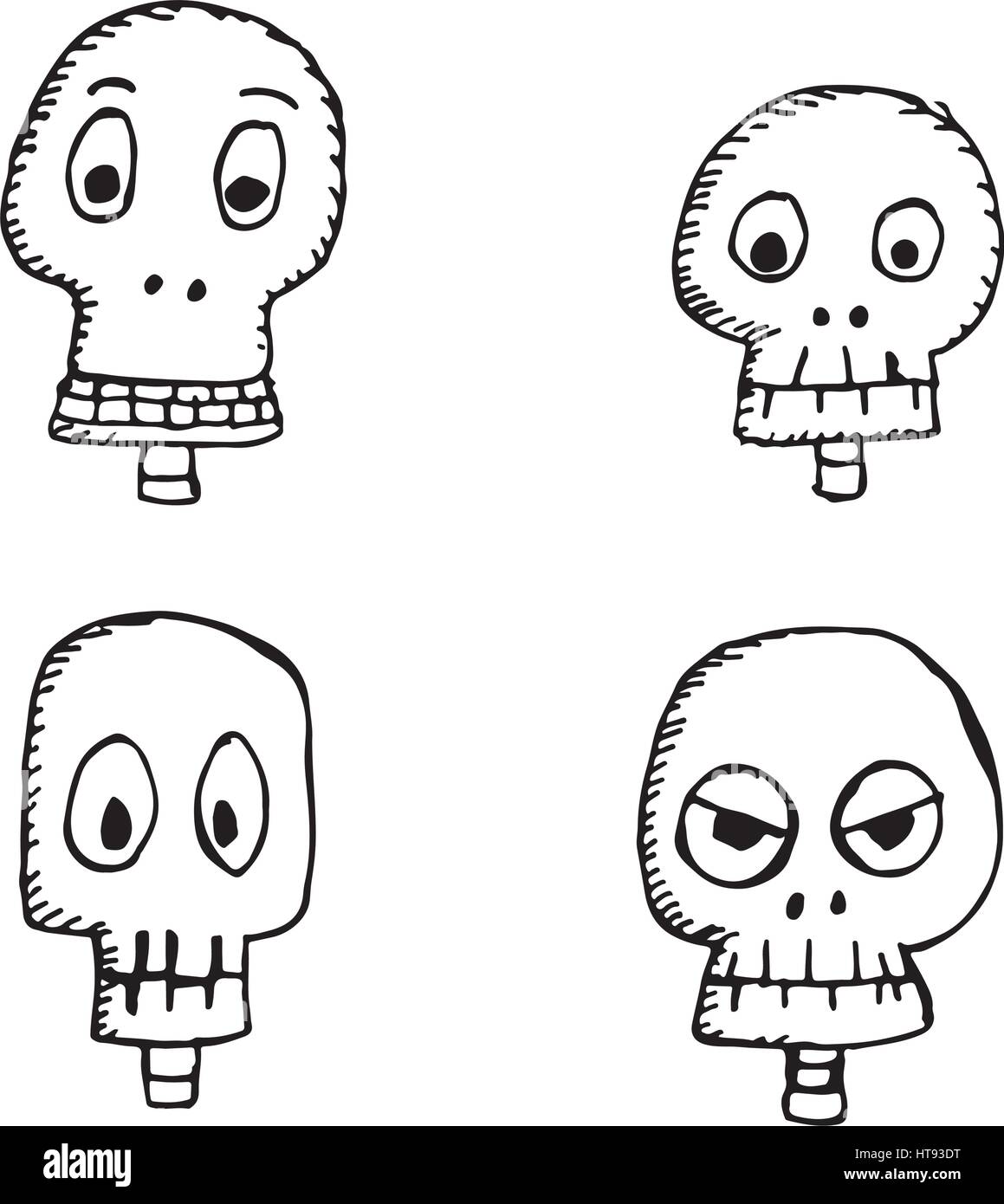 Skull side view icon vector vectors Cut Out Stock Images & Pictures - Alamy