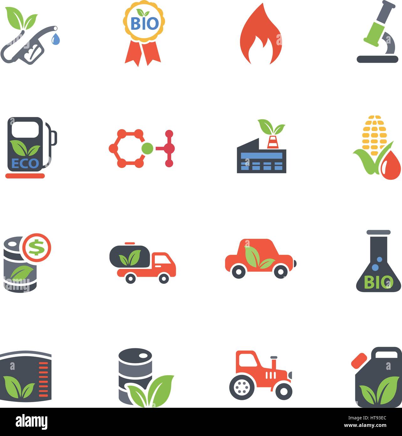 bio fuel web icons for user interface design Stock Vector Image & Art ...