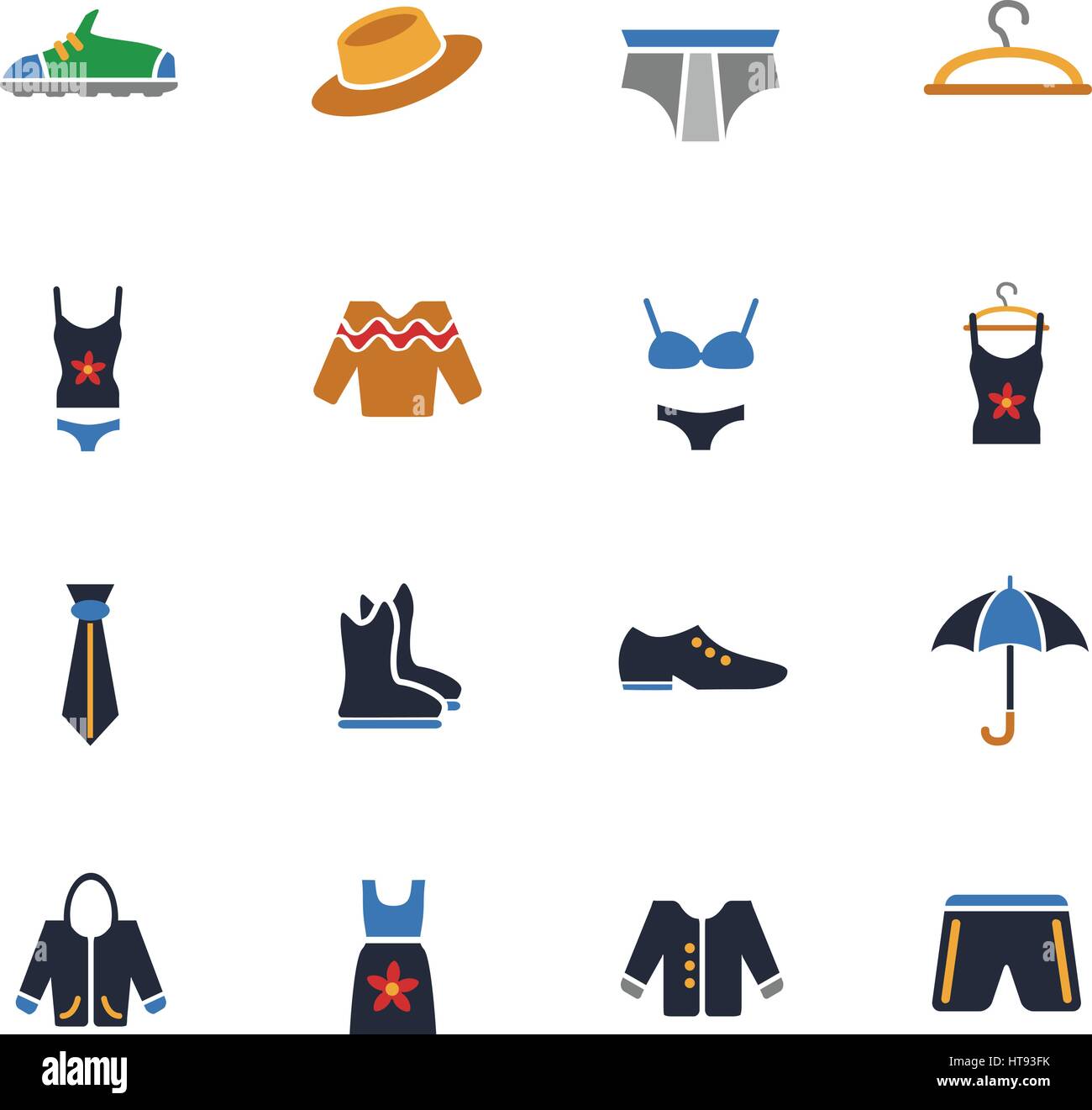 clothes web icons for user interface design Stock Vector Image & Art ...