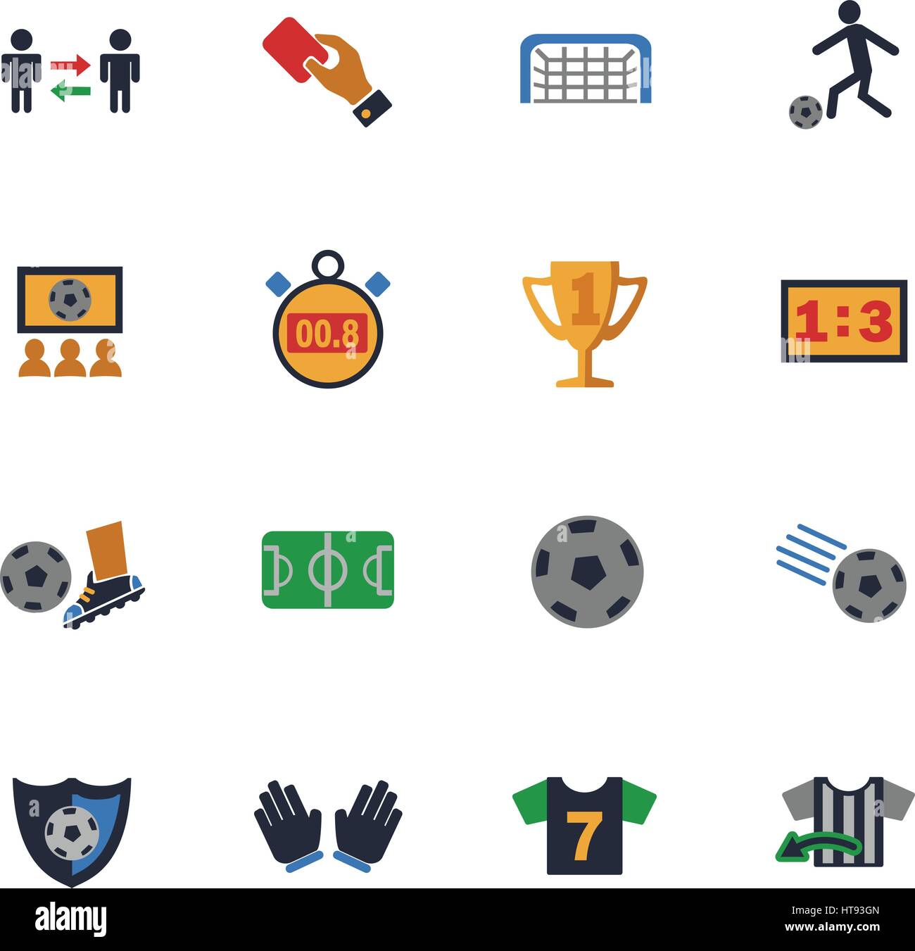 football web icons for user interface design Stock Vector Image & Art ...