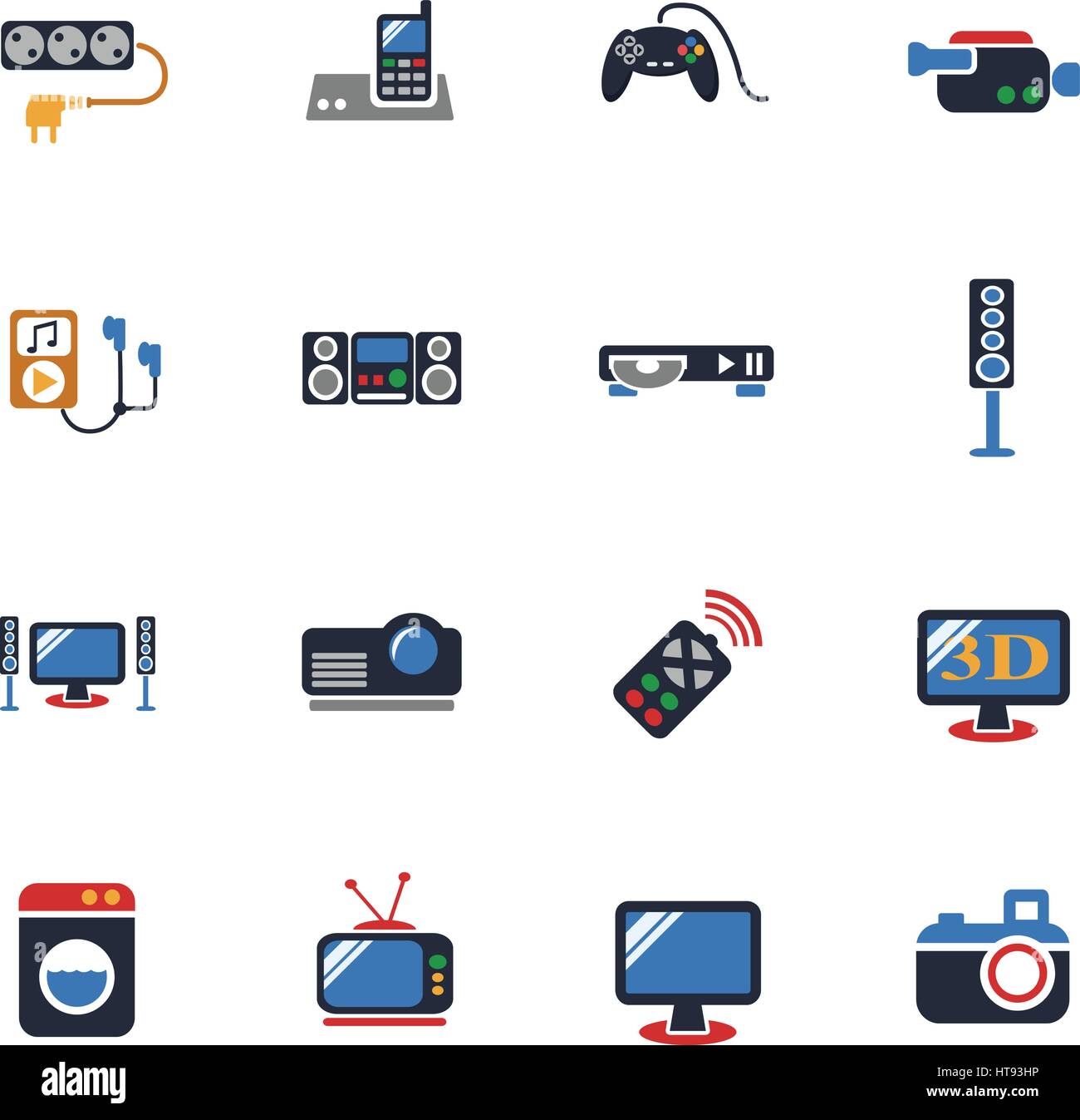 home appliances web icons for user interface design Stock Vector Image ...